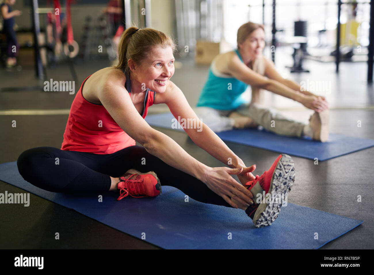Exercise for stretching Stock Photo - Alamy