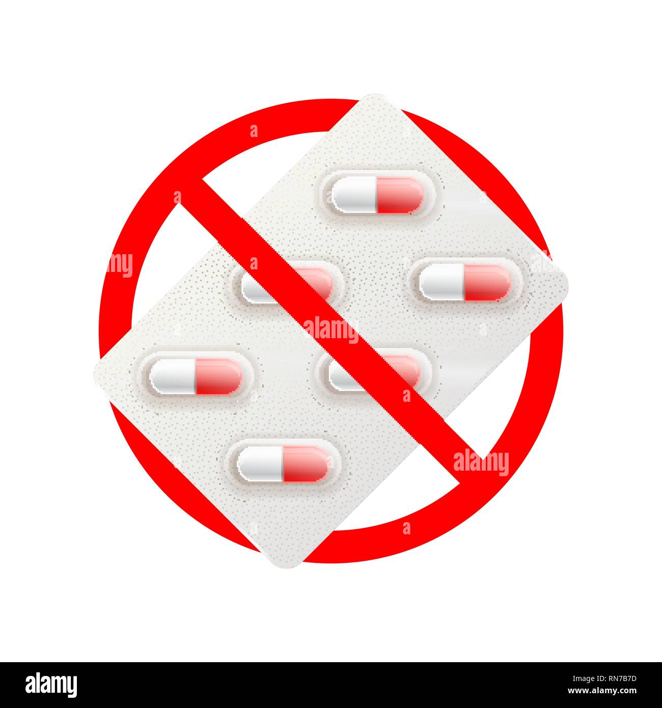 Medication warning label Cut Out Stock Images & Pictures - Alamy