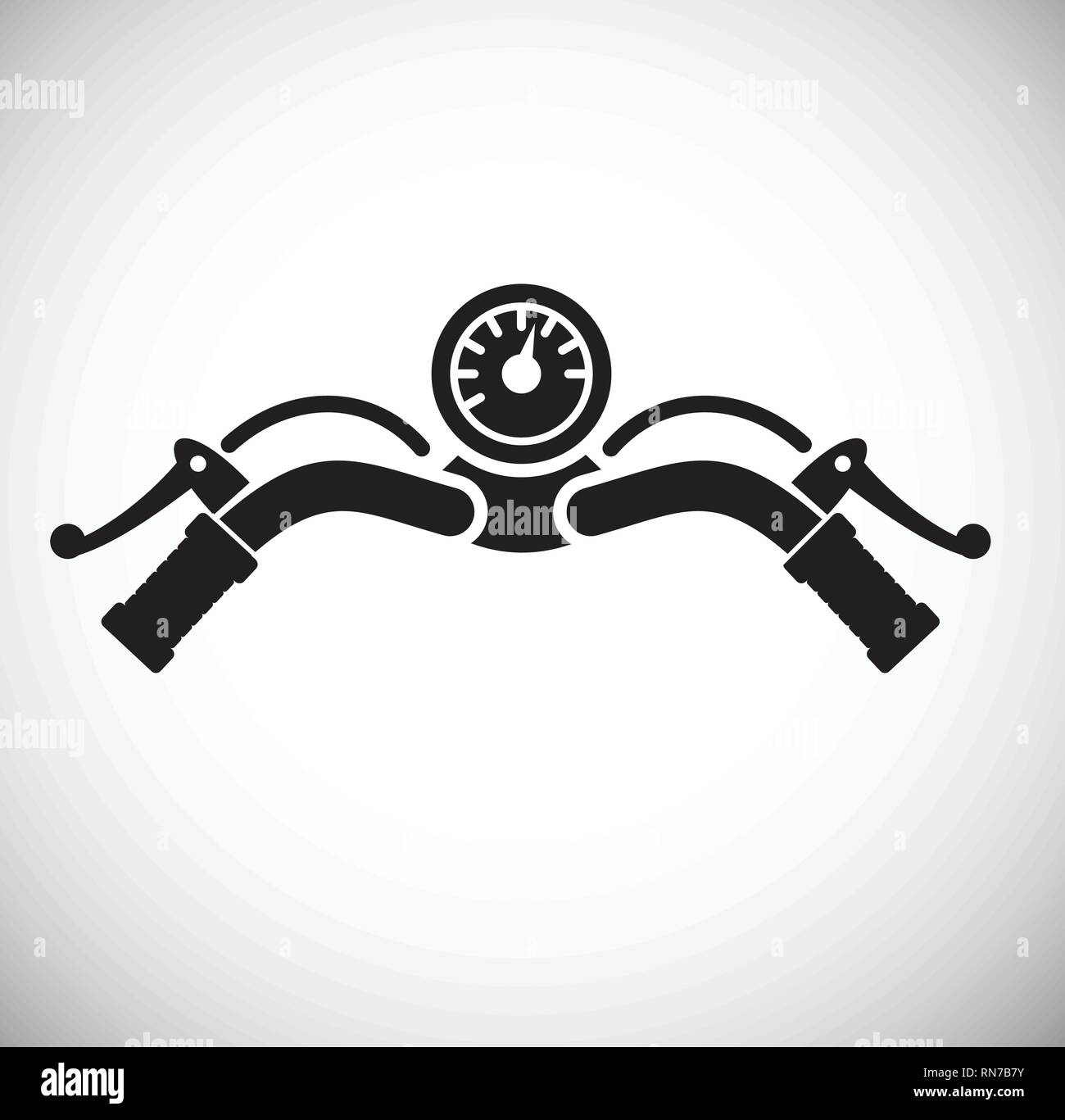 Motorcycle bar icon on white background for graphic and web design ...