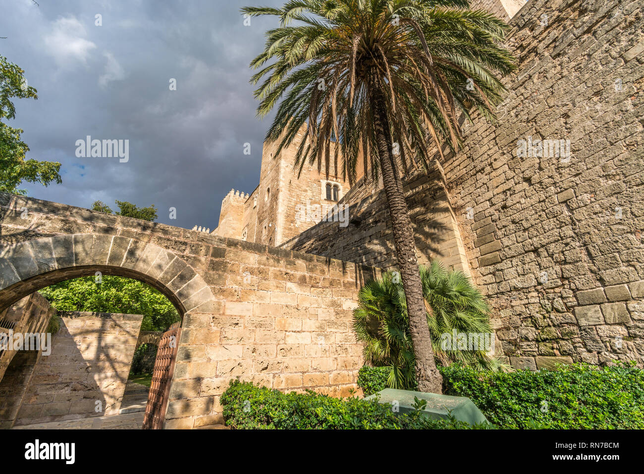 Palma, Majorca, Spain - October 04, 2017: The Royal Palace of La ...