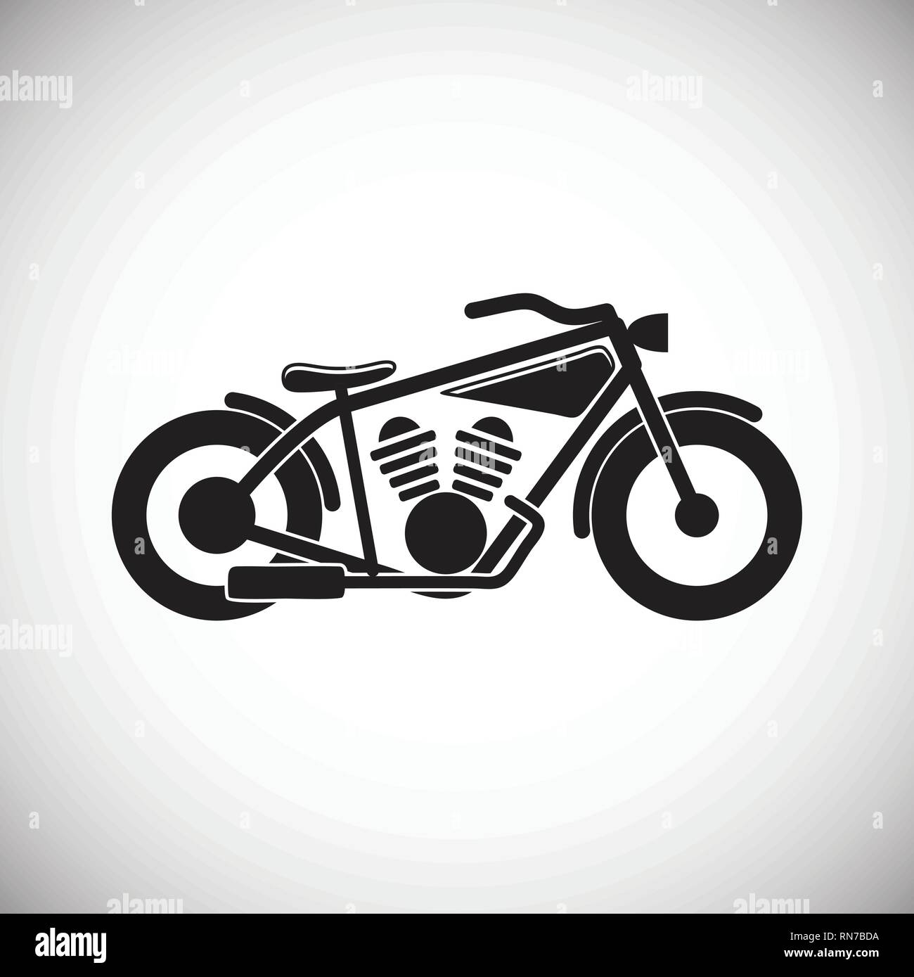 Classic Motorcycle icon on white background for graphic and web design ...