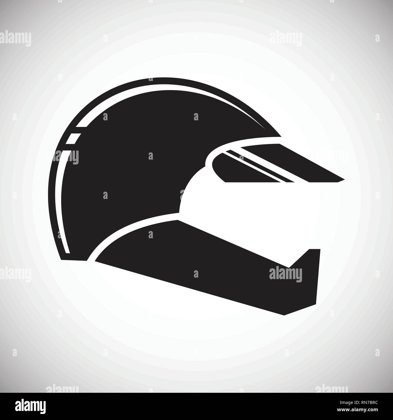 Motorcycle helmet icon on white background for graphic and web design ...