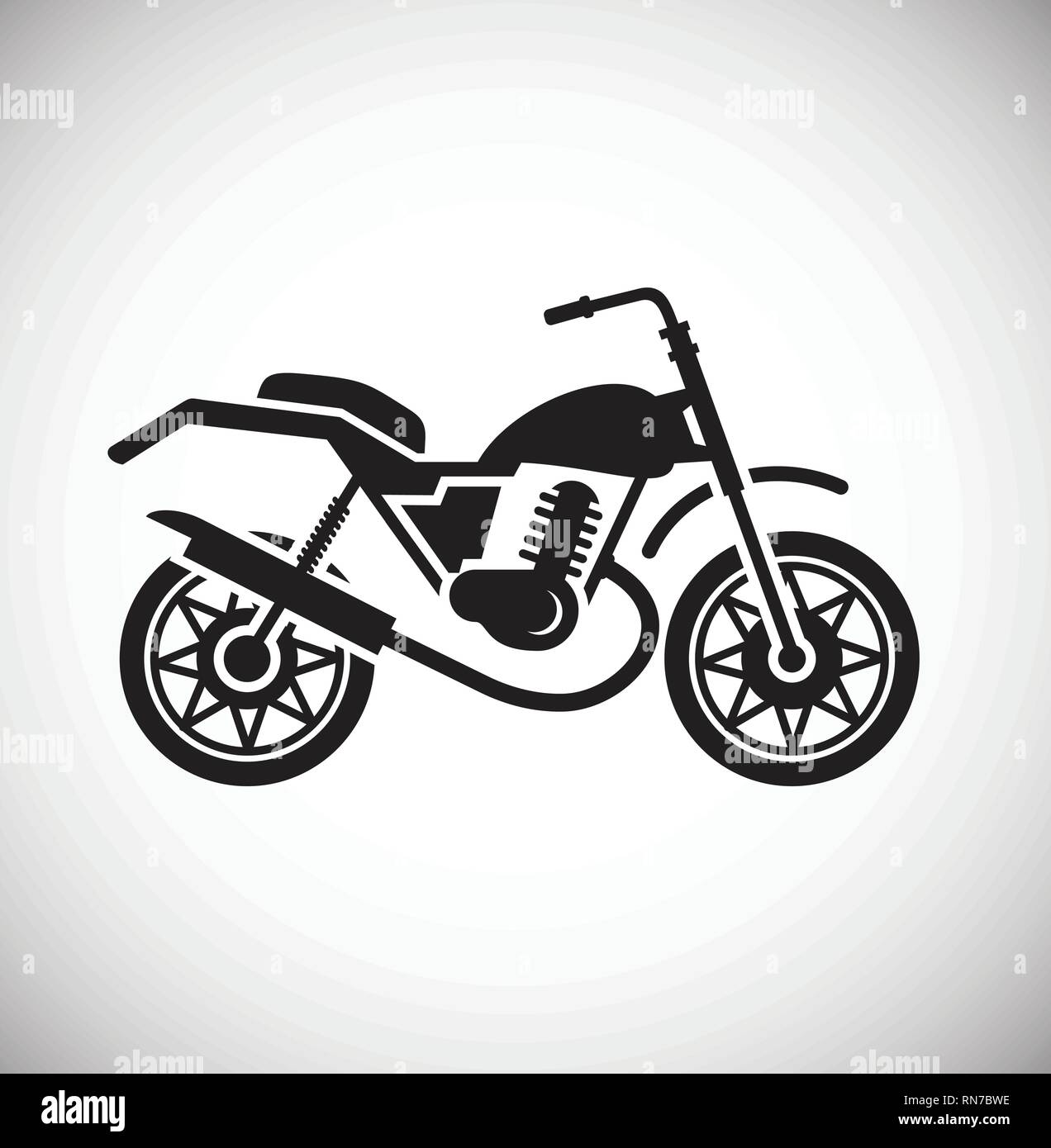 Motorcycle cross icon on white background for graphic and web design ...