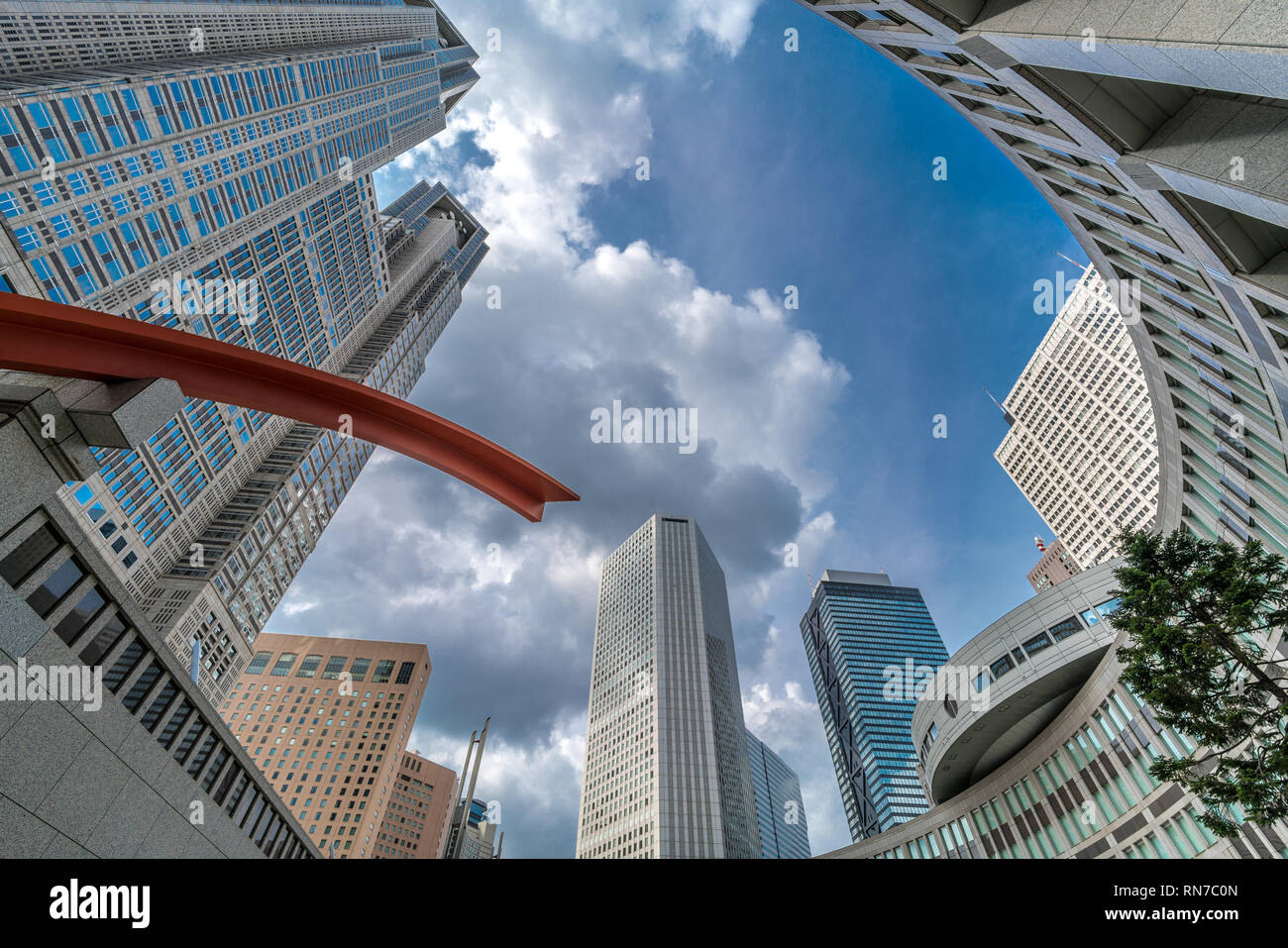 Shinjuku Ward, Tokyo - August 7, 2017: Tokyo Metropolitan Government ...