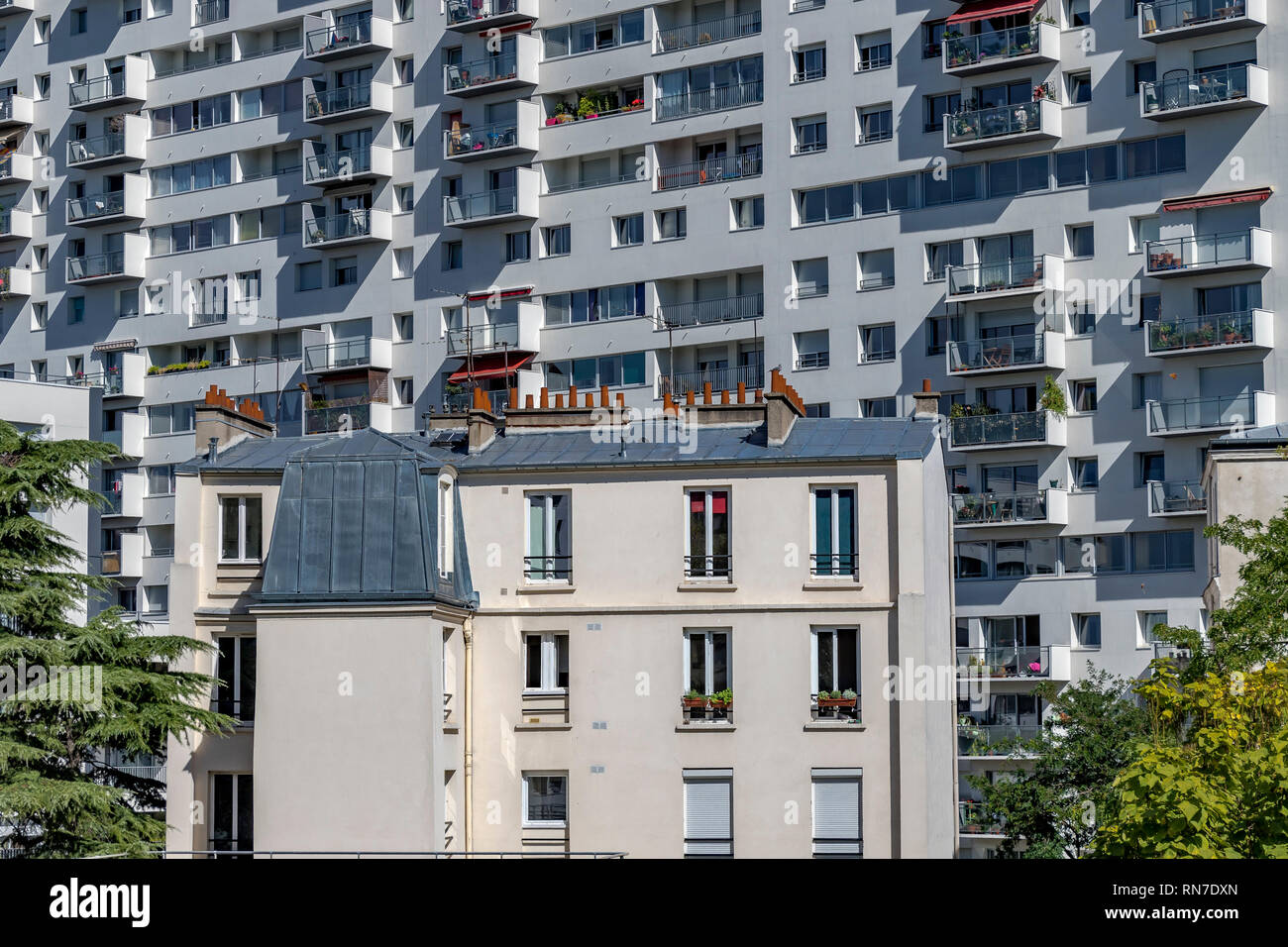 Apartments housing estate paris france hi-res stock photography and ...