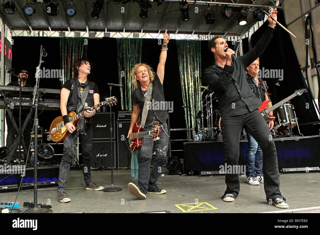New York, USA. 21 Aug, 2015. Keri Kelli, Jack Blades, Kelly Keagy, Brad ...