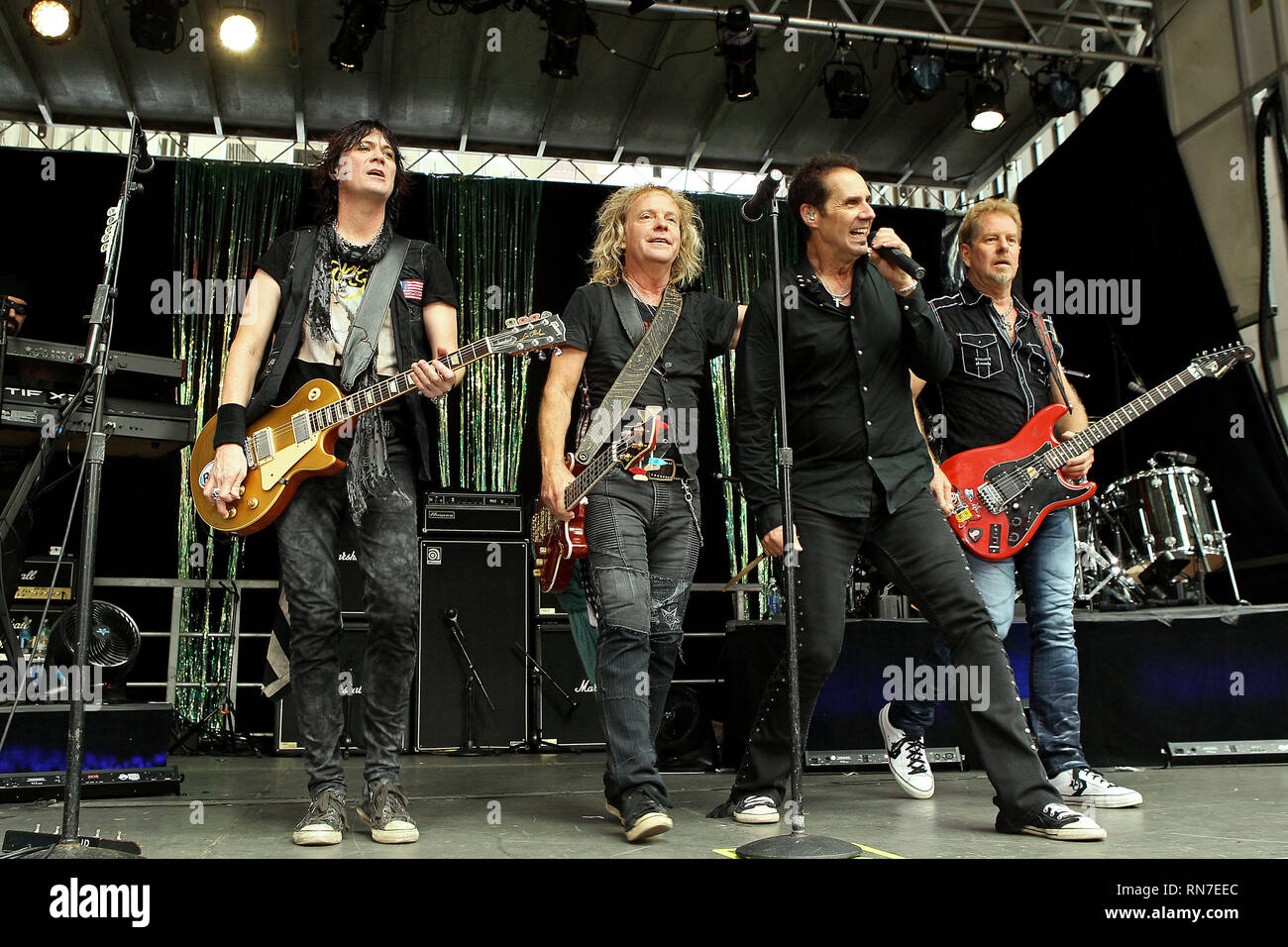 New York, USA. 21 Aug, 2015. Keri Kelli, Jack Blades, Kelly Keagy, Brad ...