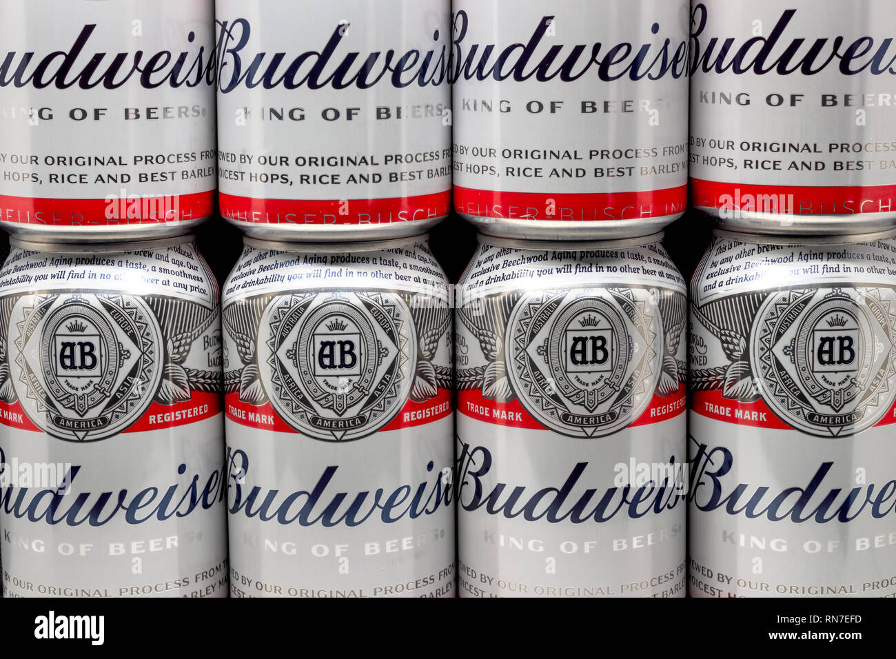 Budweiser beer cans hi-res stock photography and images - Alamy