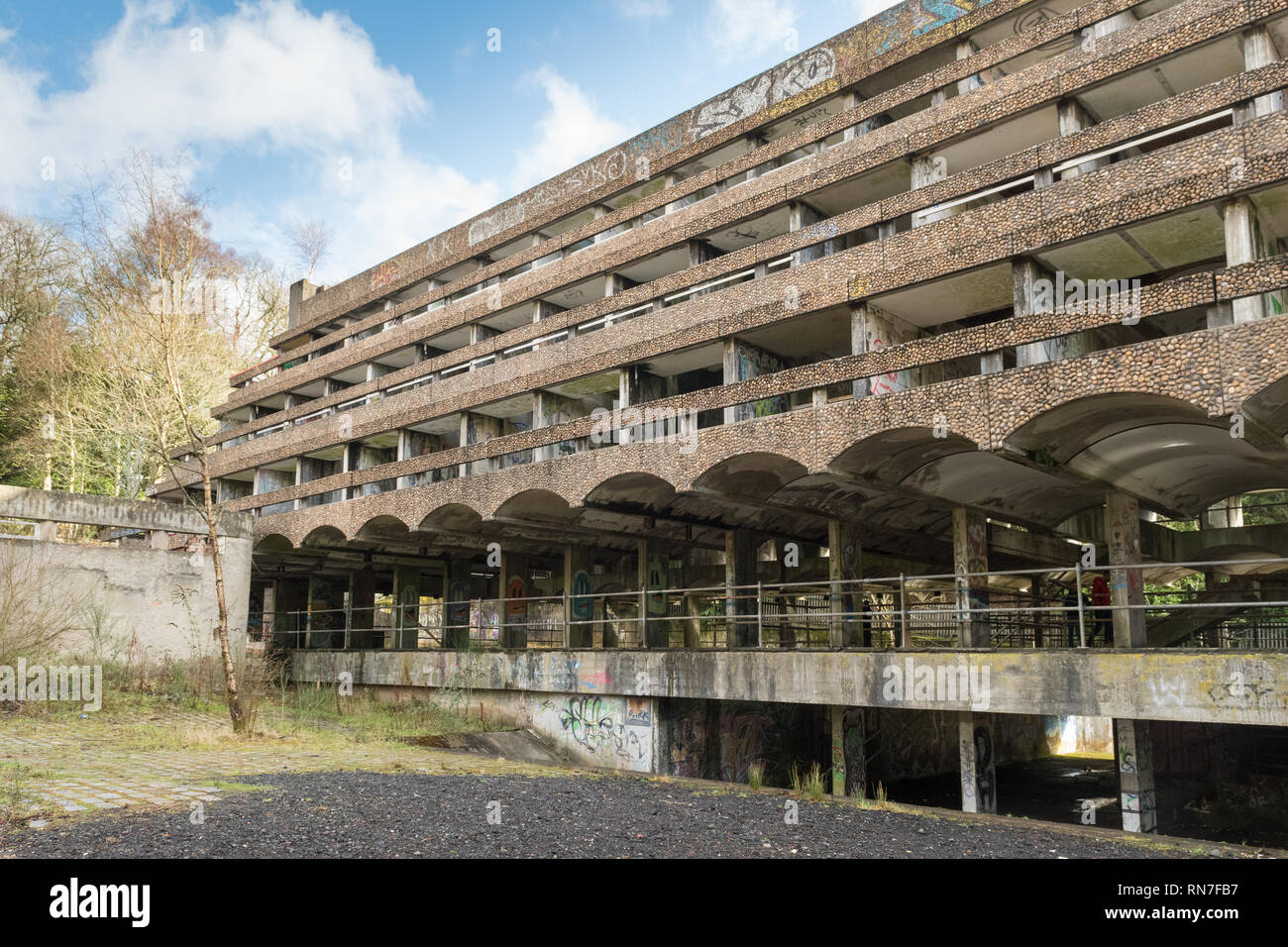 St Peter's Seminary in 2019 - a derelict A listed brutalist style ...