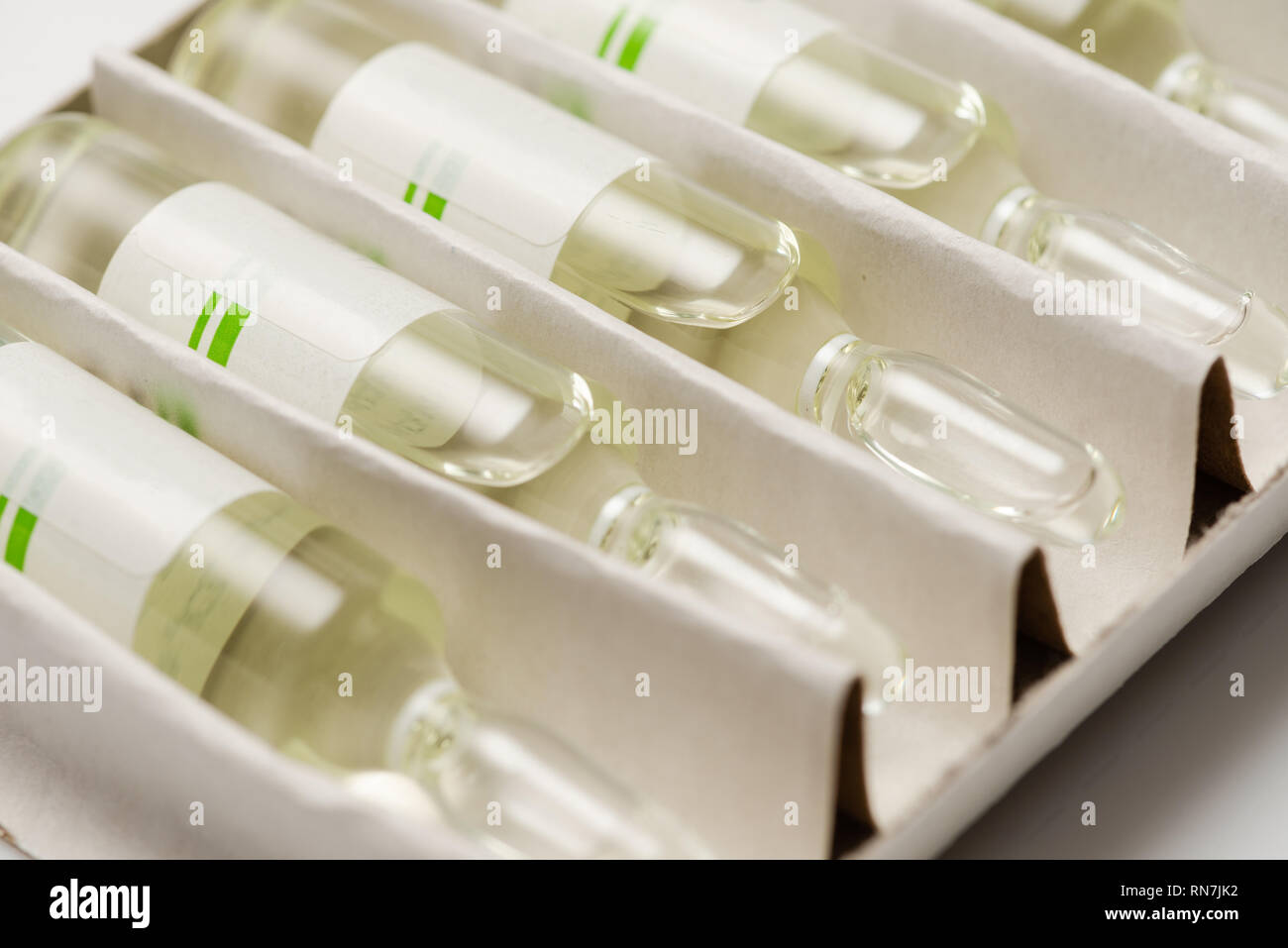 Glass ampoules box isolated hi-res stock photography and images - Alamy