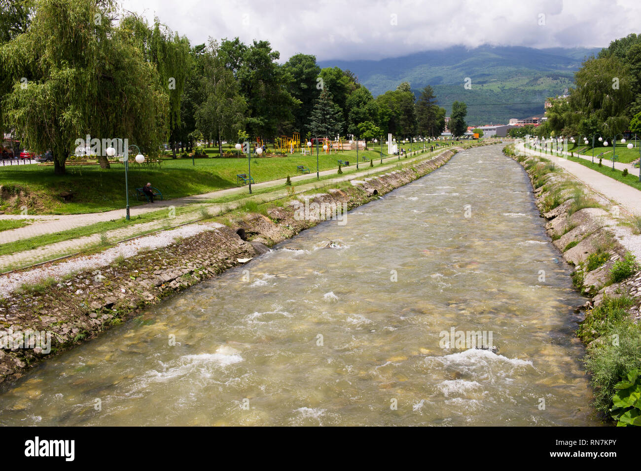 Vardar River, Gostivar, Macedonia Stock Photo - Alamy