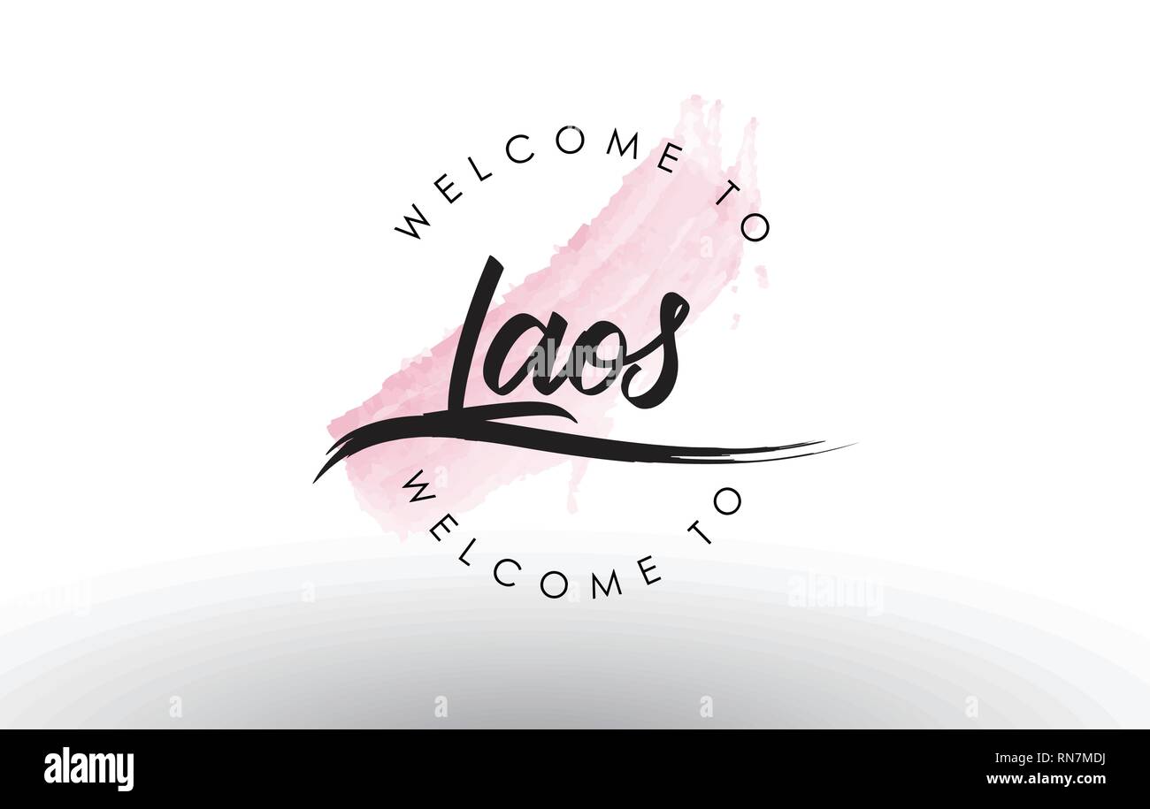 Welcome to laos Stock Vector Images - Alamy
