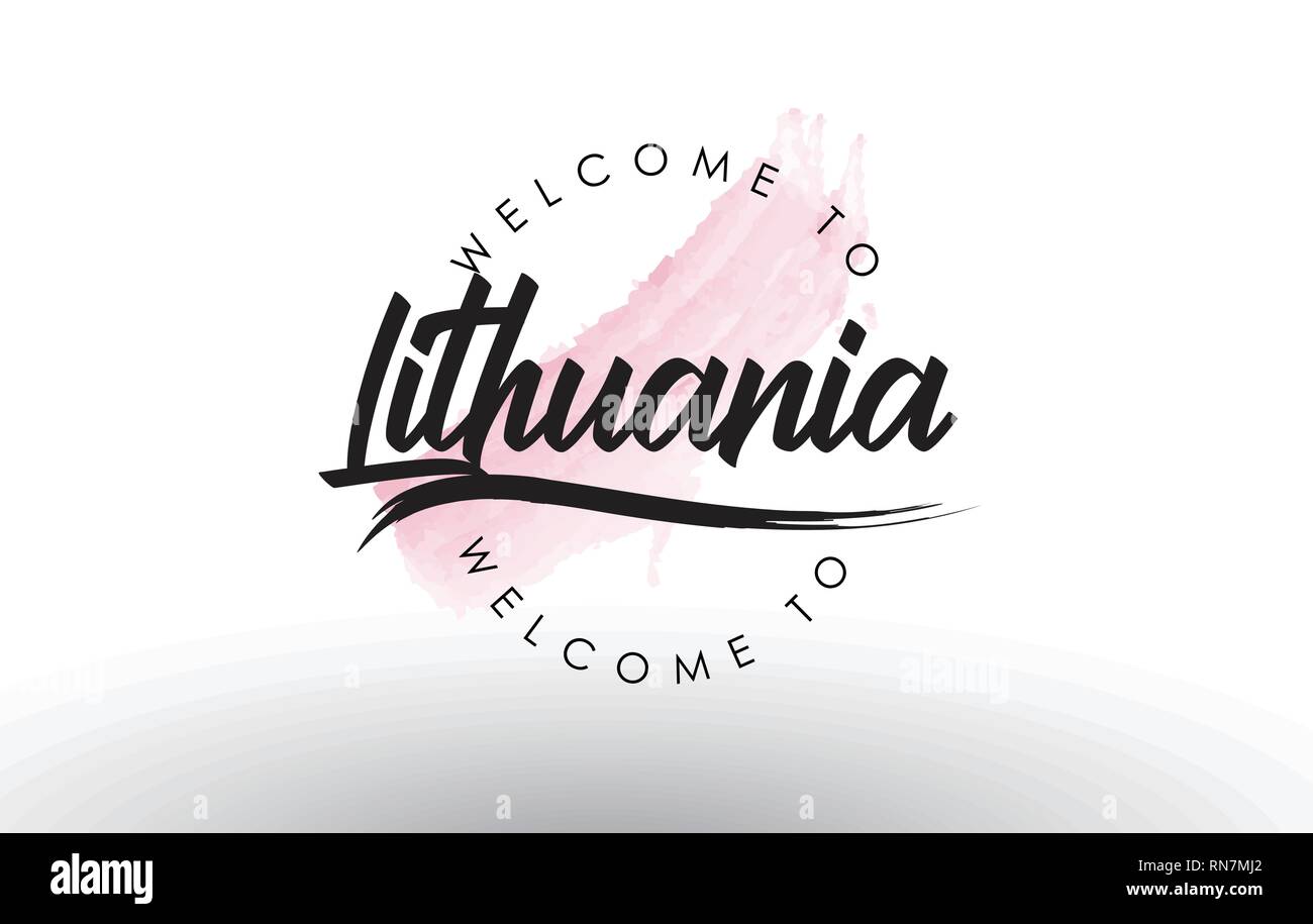 Welcome to lithuania Stock Vector Images - Alamy