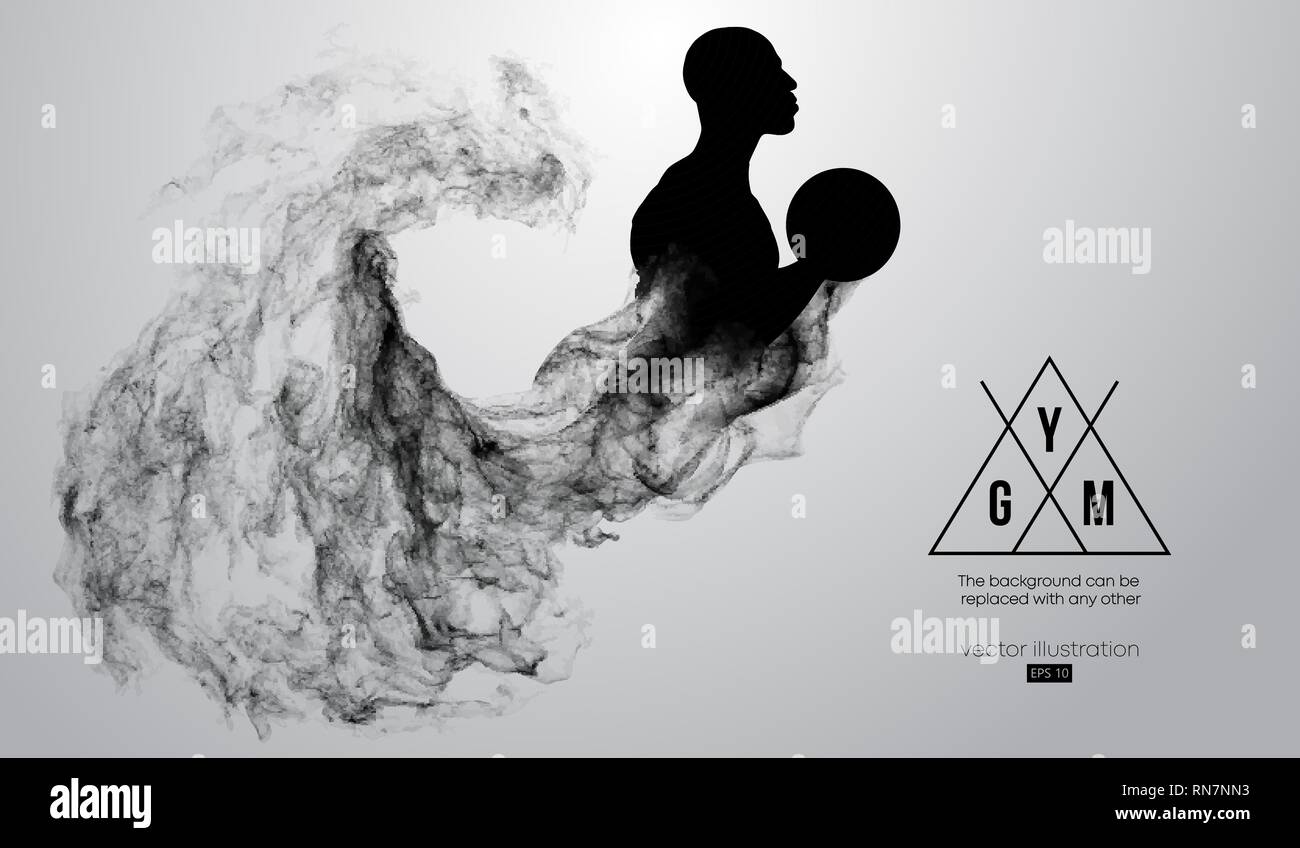 Abstract silhouette of a bodybuilder. gym logo Stock Vector Image & Art ...