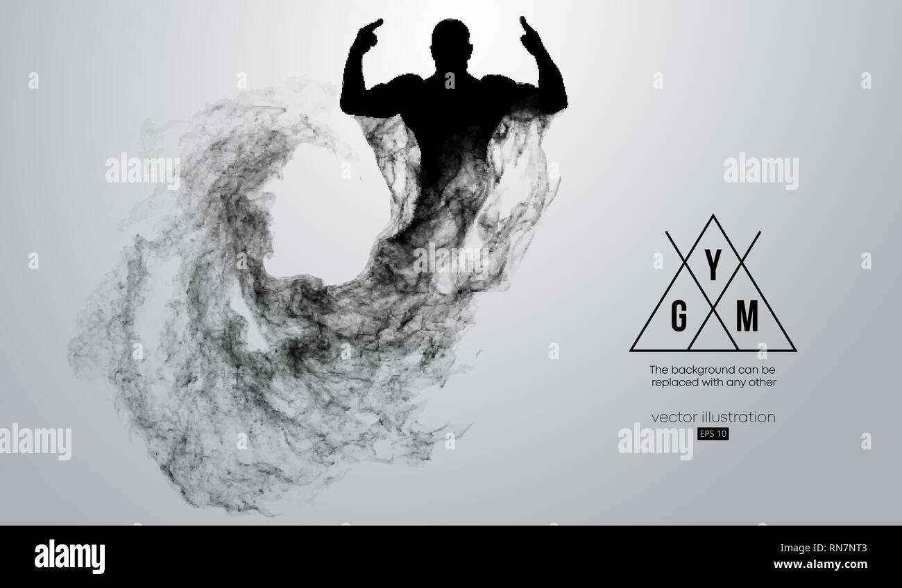 Abstract silhouette of a bodybuilder. gym logo Stock Vector Image & Art ...