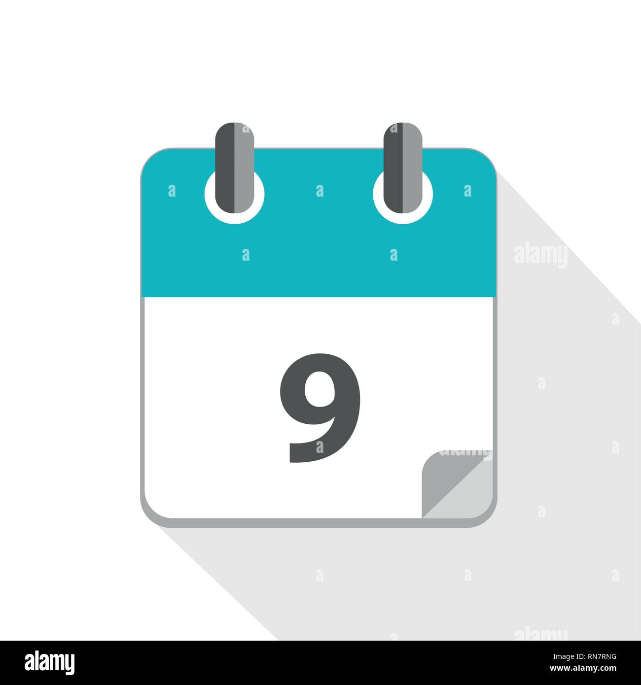 Number 9 calendar hi-res stock photography and images - Alamy