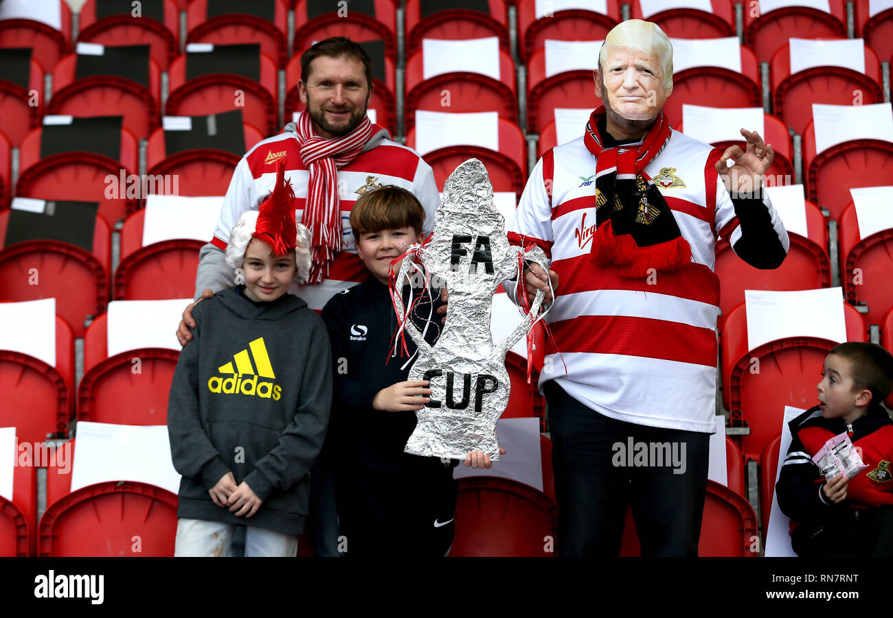 Doncaster rovers fans show support hi-res stock photography and images ...