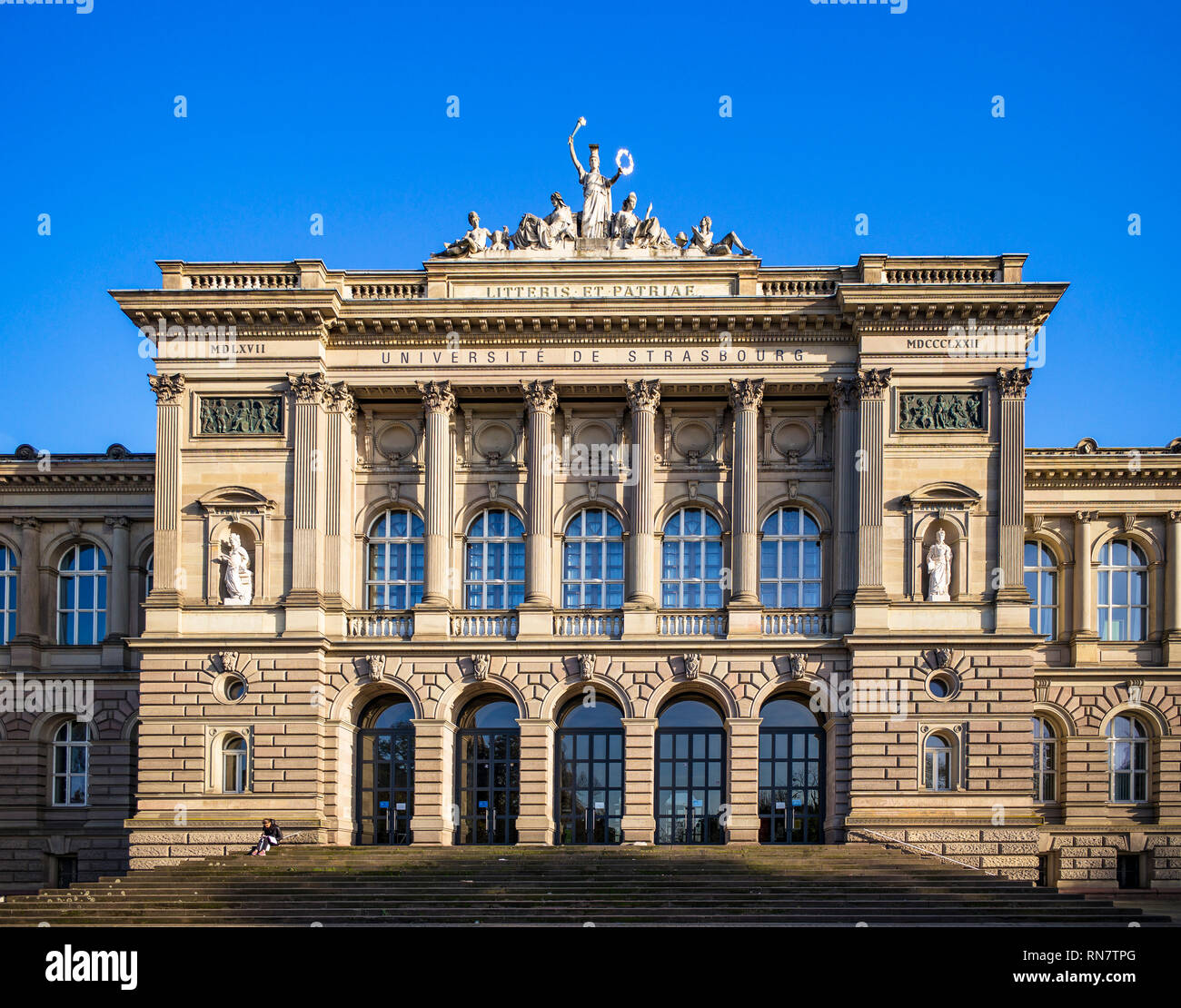Strasbourg, Alsace, France, Palais Universitaire, University building ...