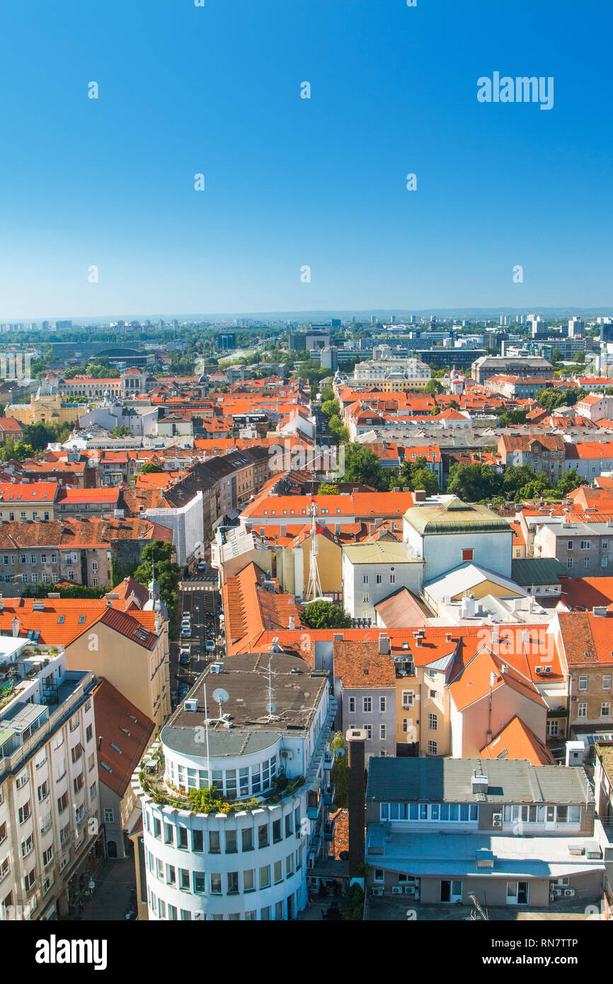 Zagreb down town skyline and modern business towers panoramic view ...
