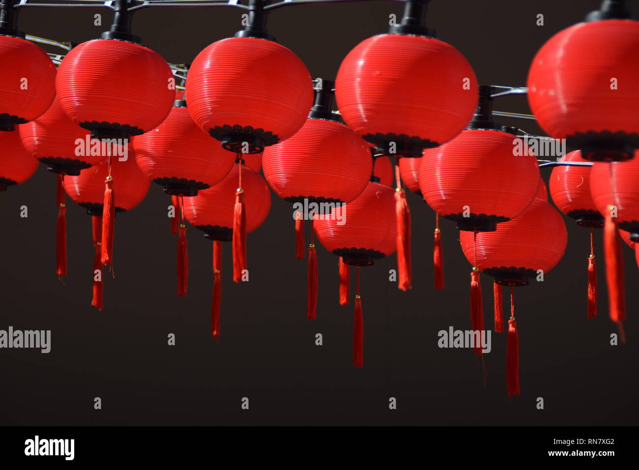 Chinese red lamps, Kuala Lumpur, Malaysia Stock Photo - Alamy