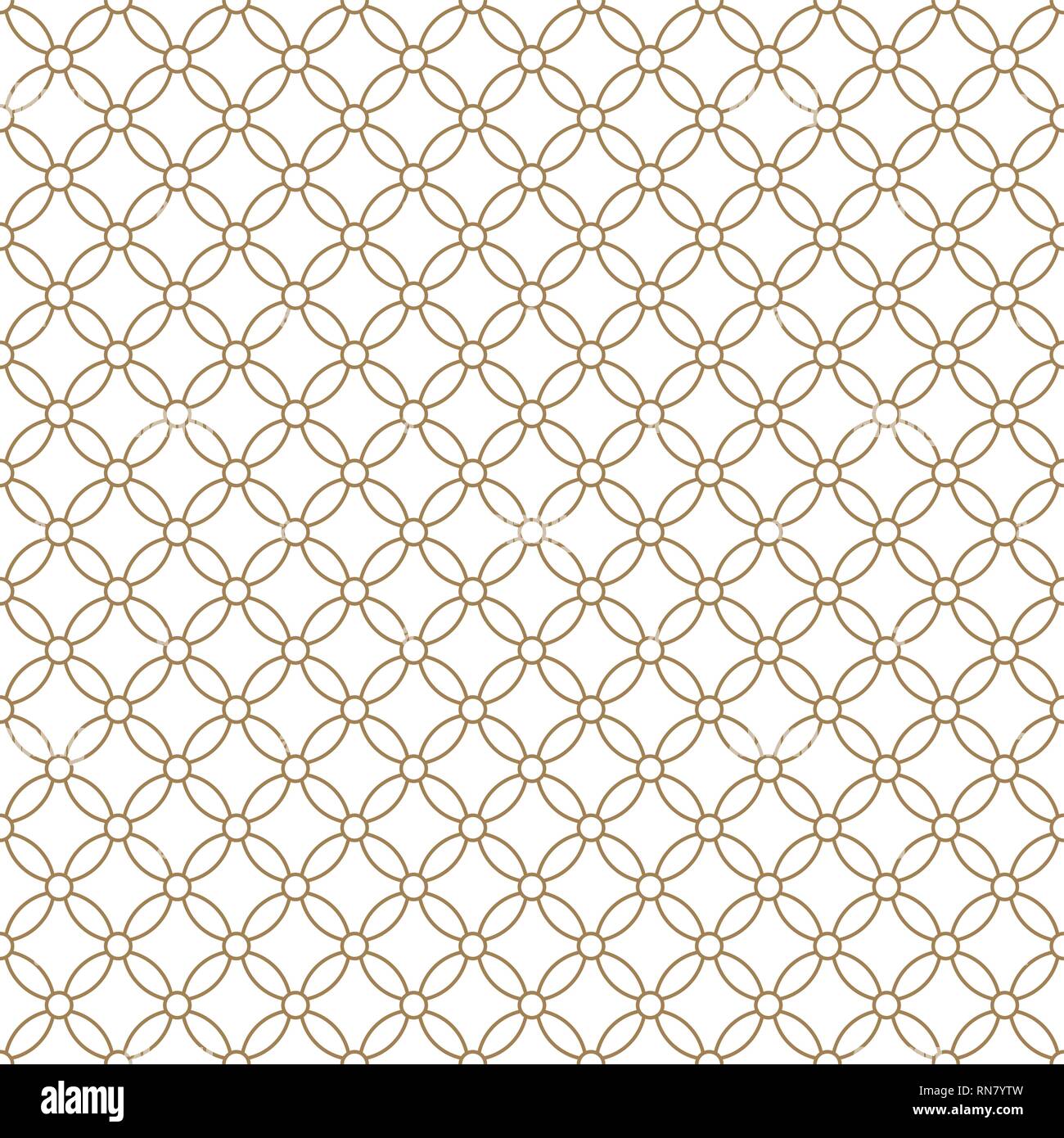 Traditional Japanese seamless geometric pattern .Silhouette with golden ...