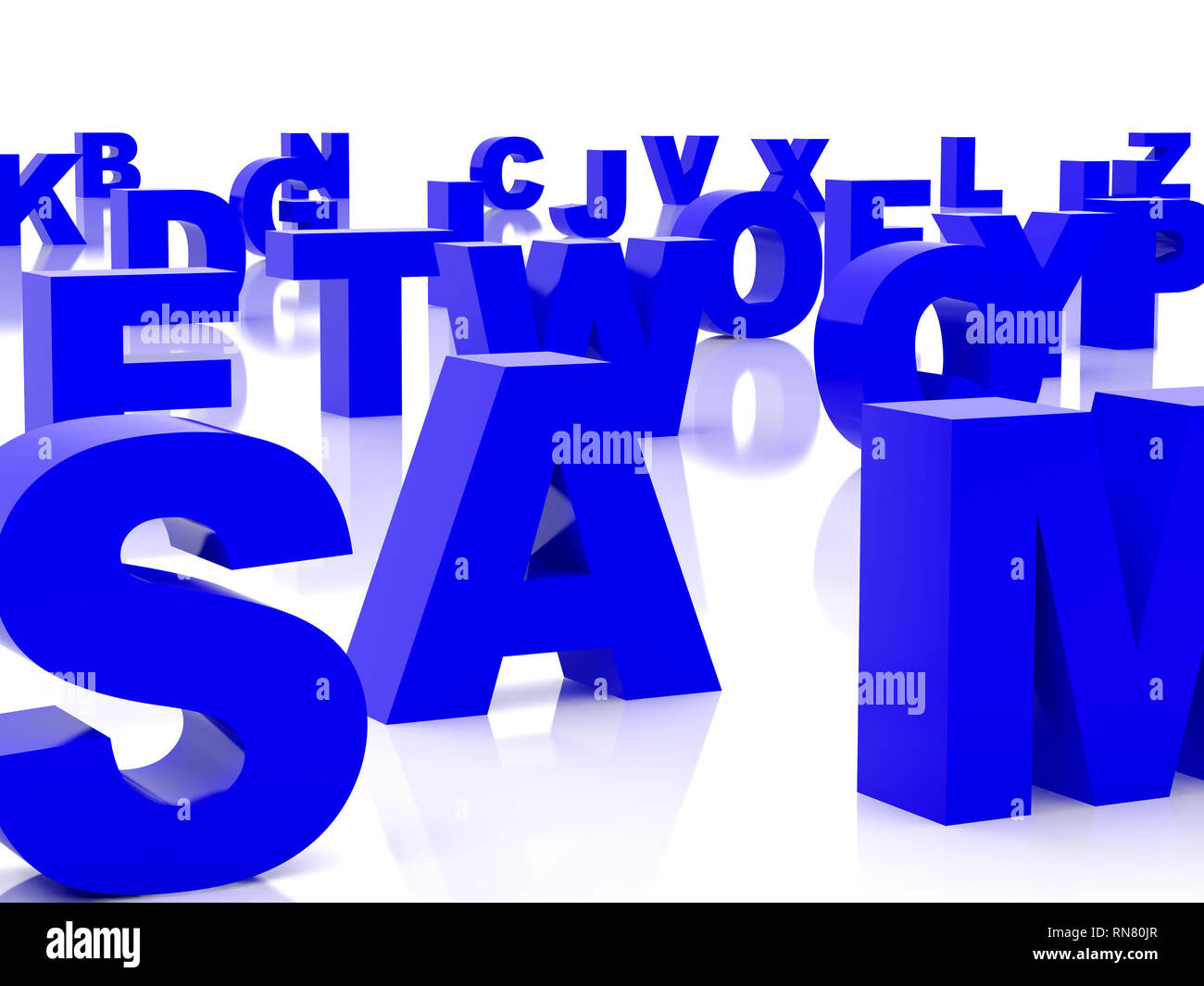 High resolution image alphabet. 3d illustration over white backgrounds ...