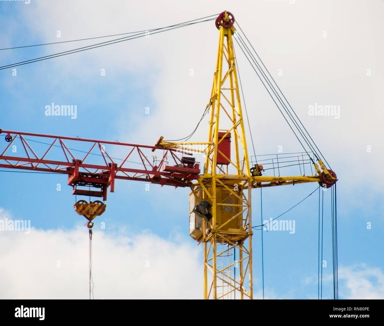 The automatic mechanism for building of houses. High resolution image ...