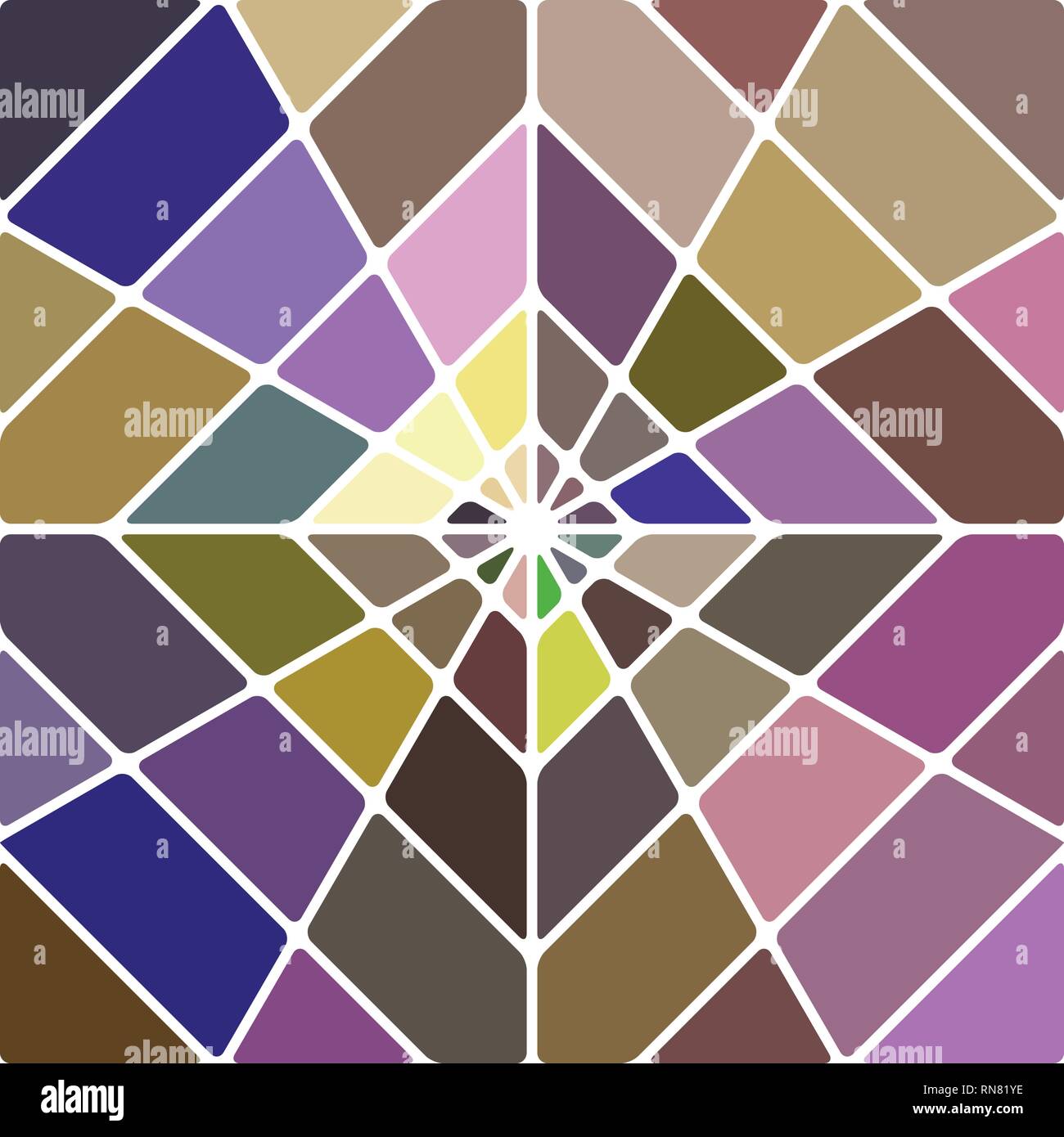 abstract vector stained-glass mosaic background - brown and violet ...