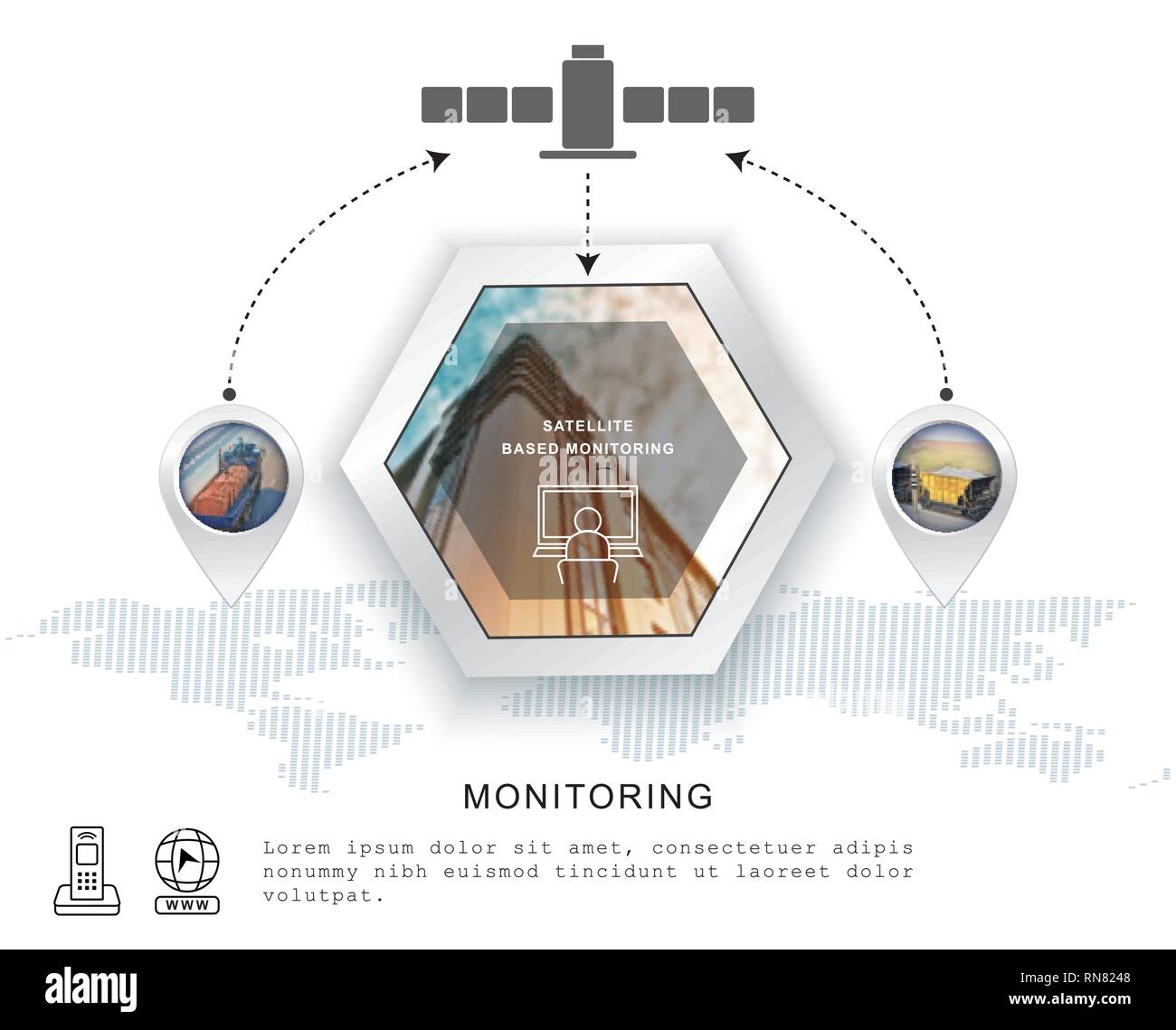 Map pin on building Cut Out Stock Images & Pictures - Alamy