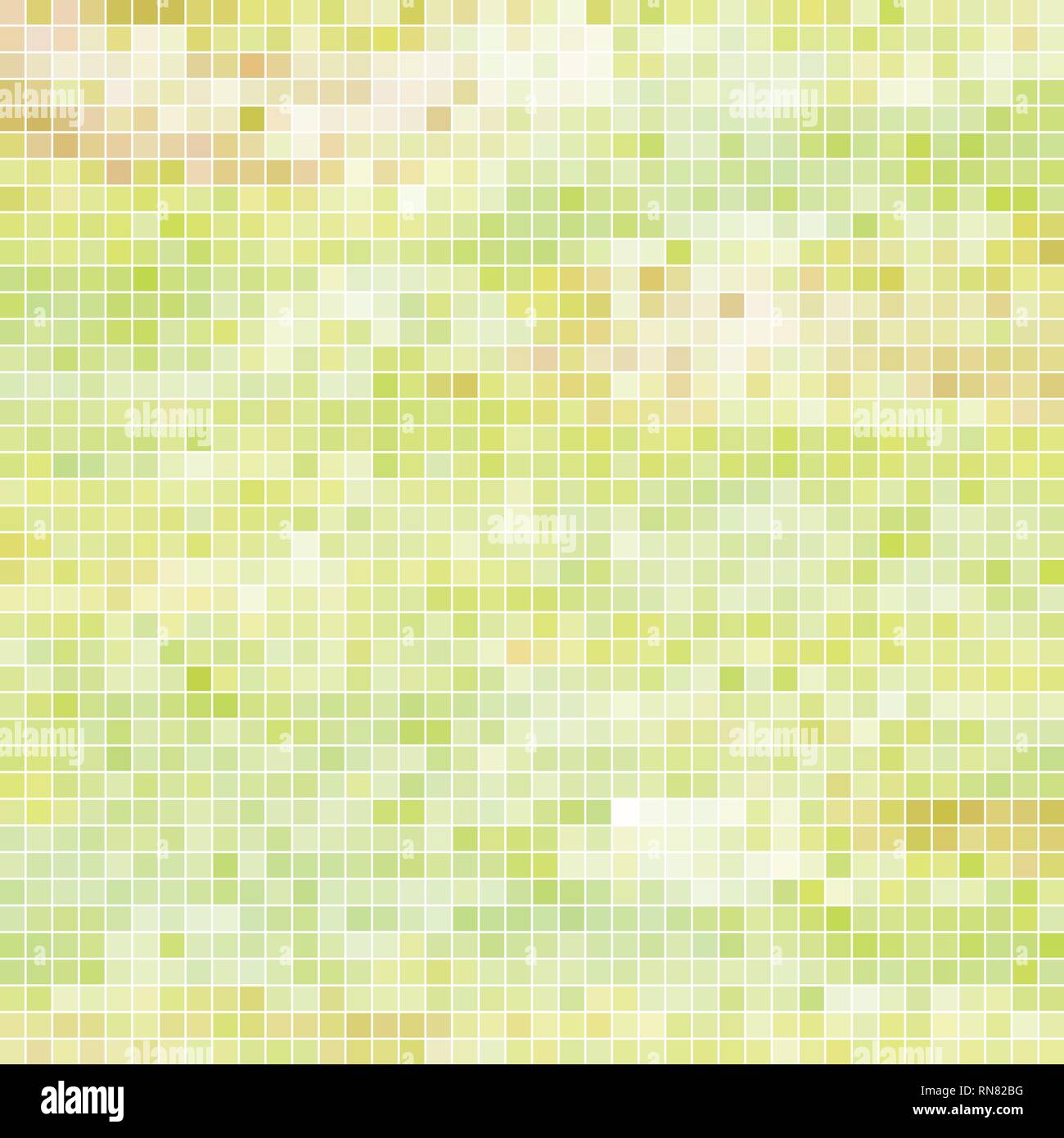 abstract vector square pixel mosaic background - light green Stock ...