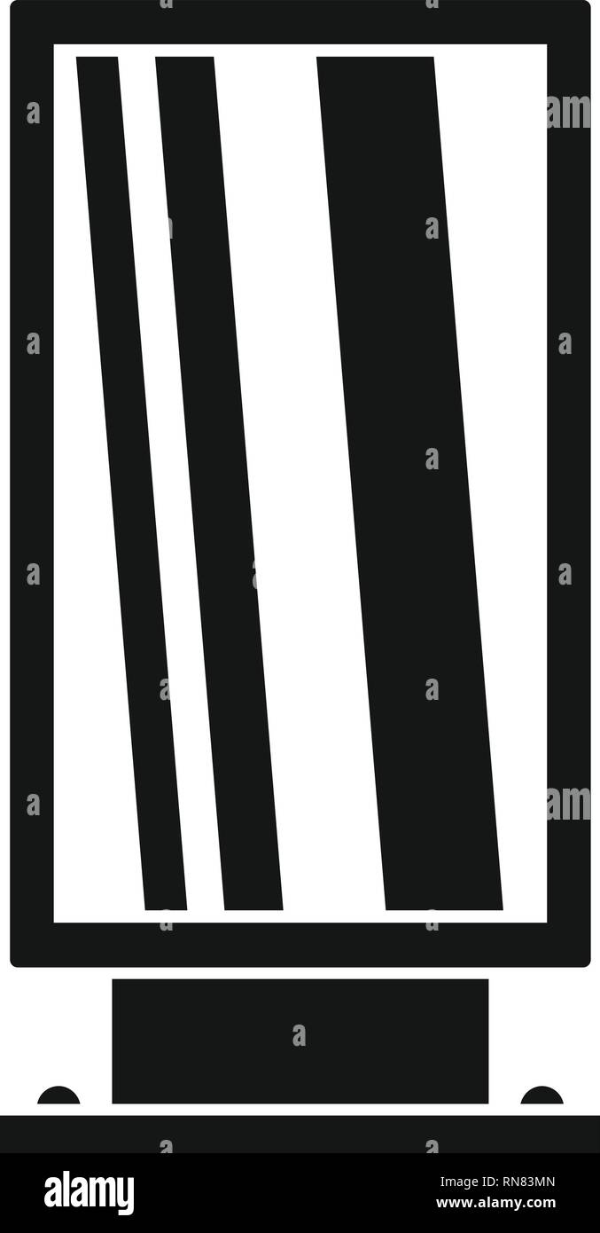 Street light box icon. Simple illustration of street light box vector ...