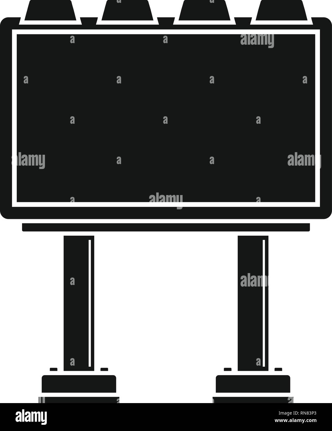 Modern billboard icon. Simple illustration of modern billboard vector ...