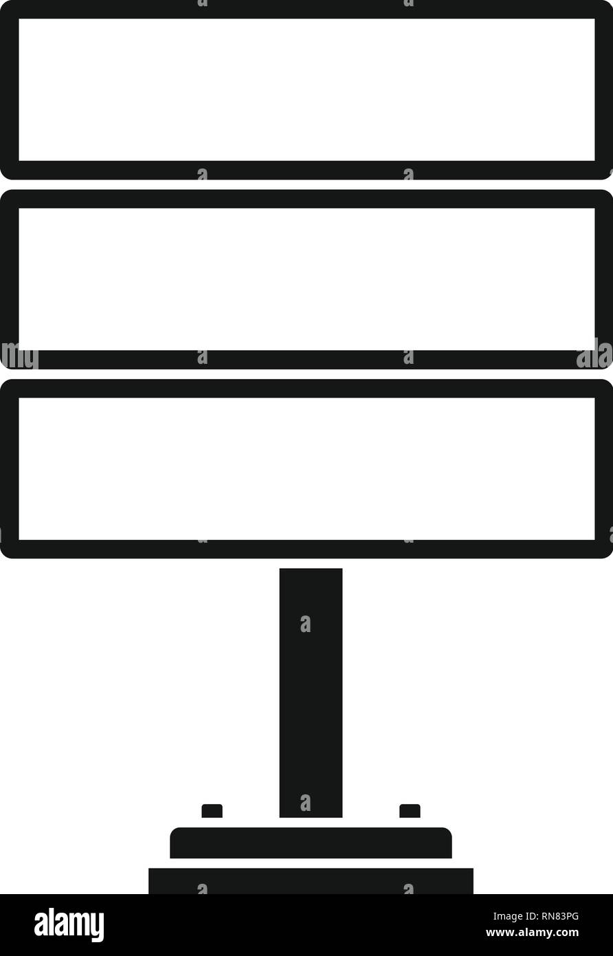 Multi billboard icon. Simple illustration of multi billboard vector ...