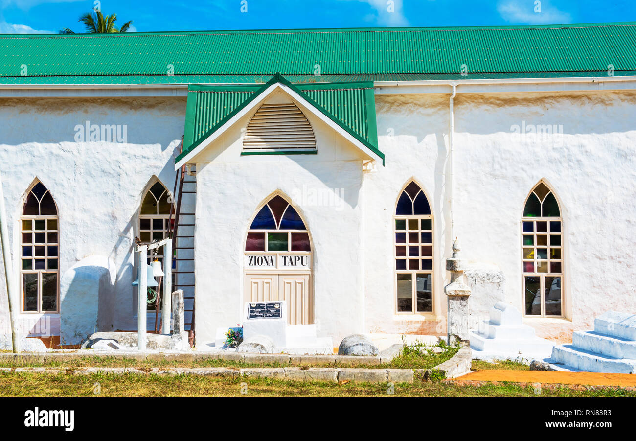 Christian Church of the Cook Islands in Avarua, Rarotonga Stock Photo ...