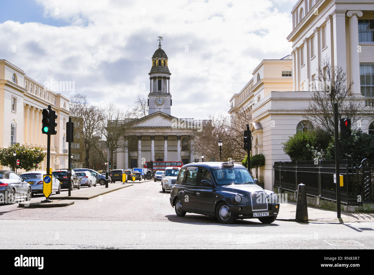 LONDON, UK - March 20 2018: York Gate near Regent's Park with the ...