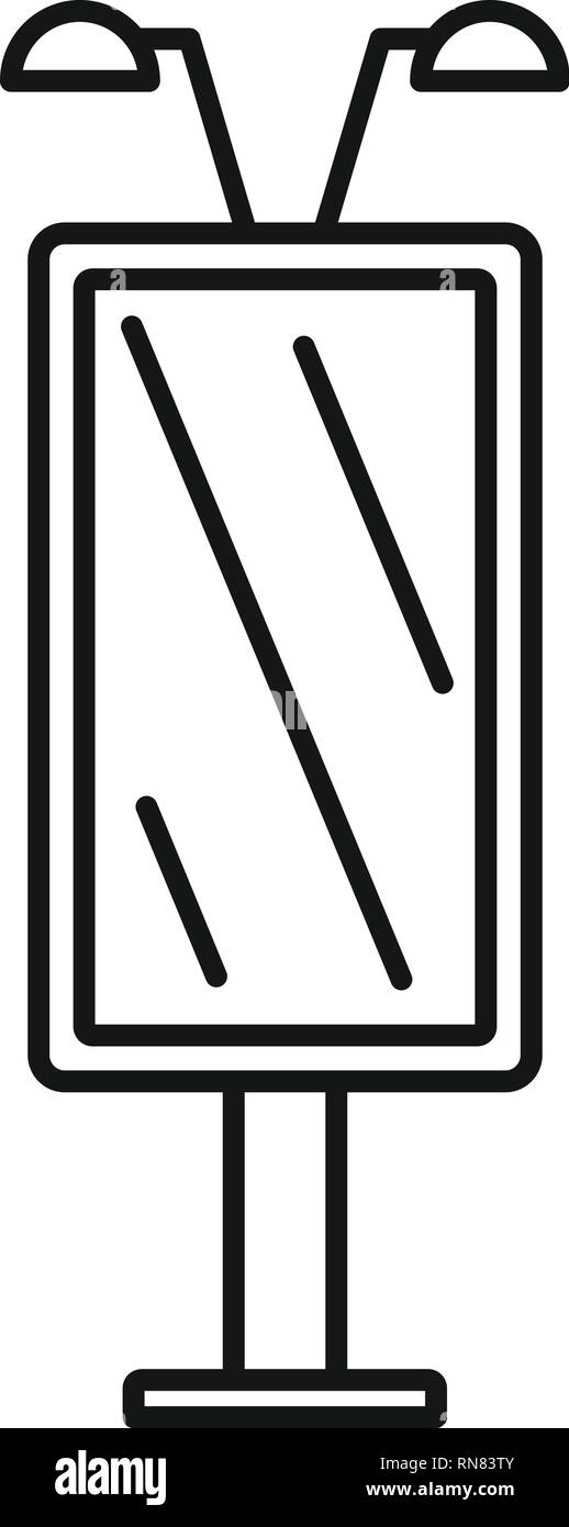 City lightbox icon. Outline city lightbox vector icon for web design ...