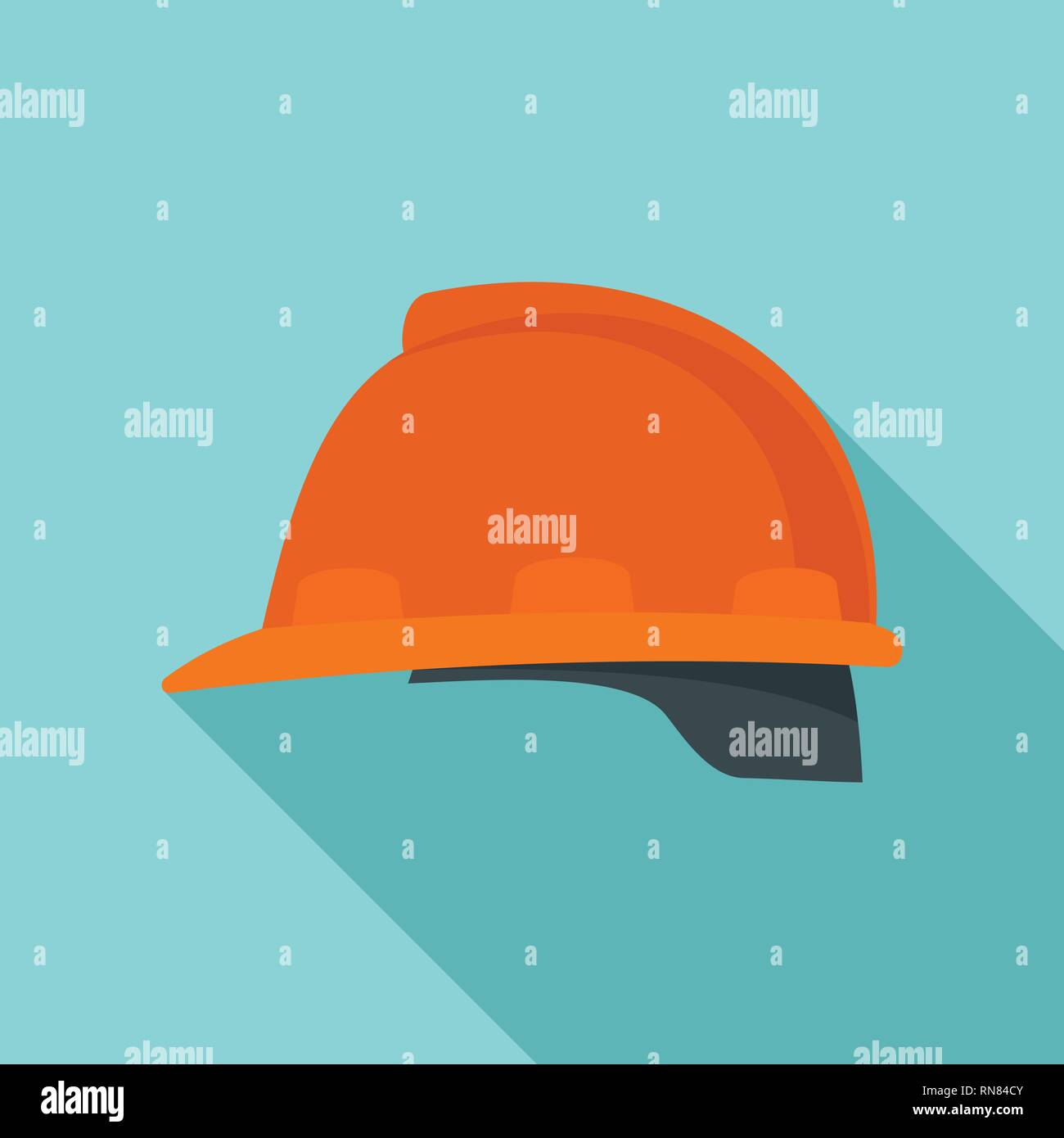Architect helmet icon. Flat illustration of architect helmet vector ...
