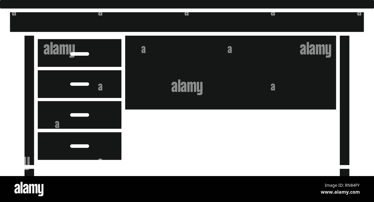 Wood desktop icon. Simple illustration of wood desktop vector icon for ...