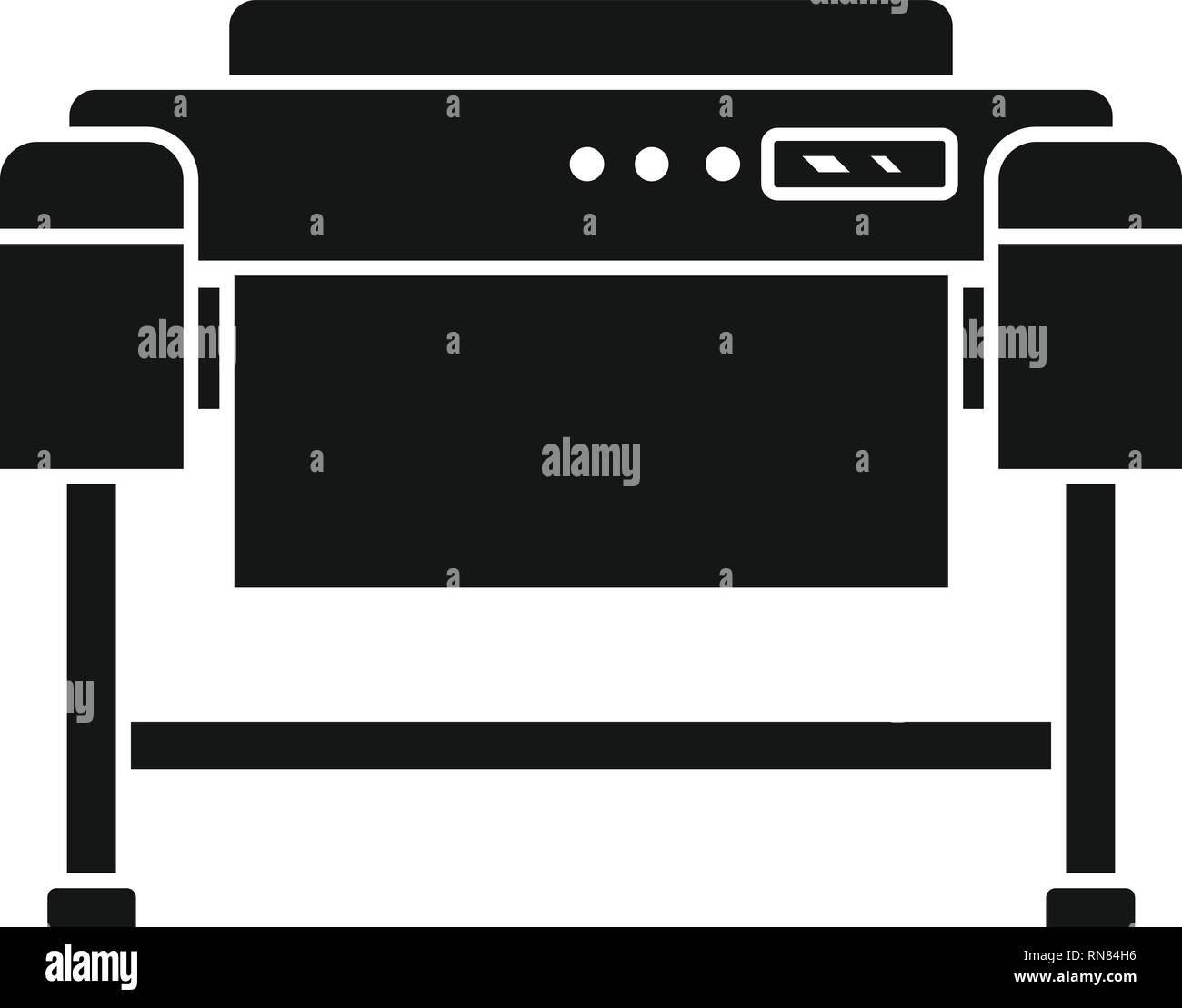 Printer plotter icon. Simple illustration of printer plotter vector ...