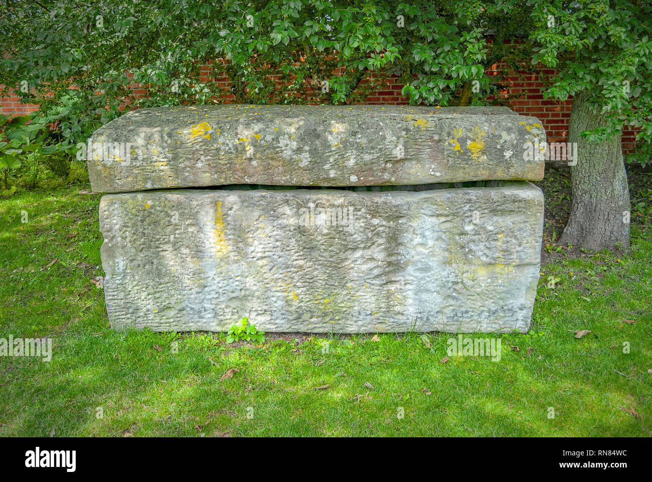 the remarkable stone sarcophagus. This was originally part of The cargo ...