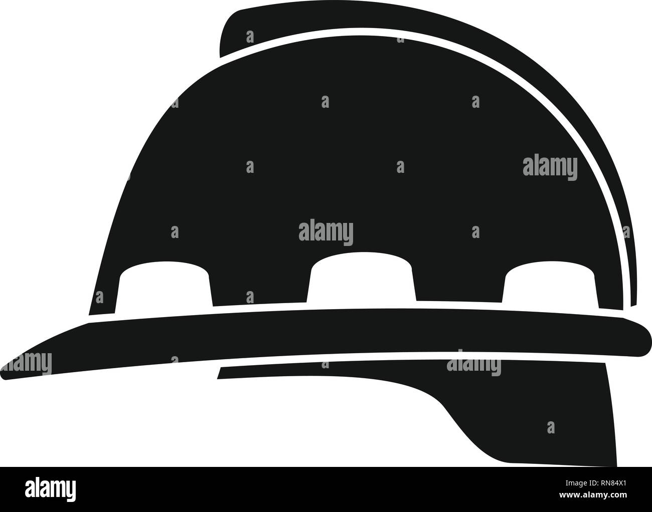 Architect helmet icon. Simple illustration of architect helmet vector ...