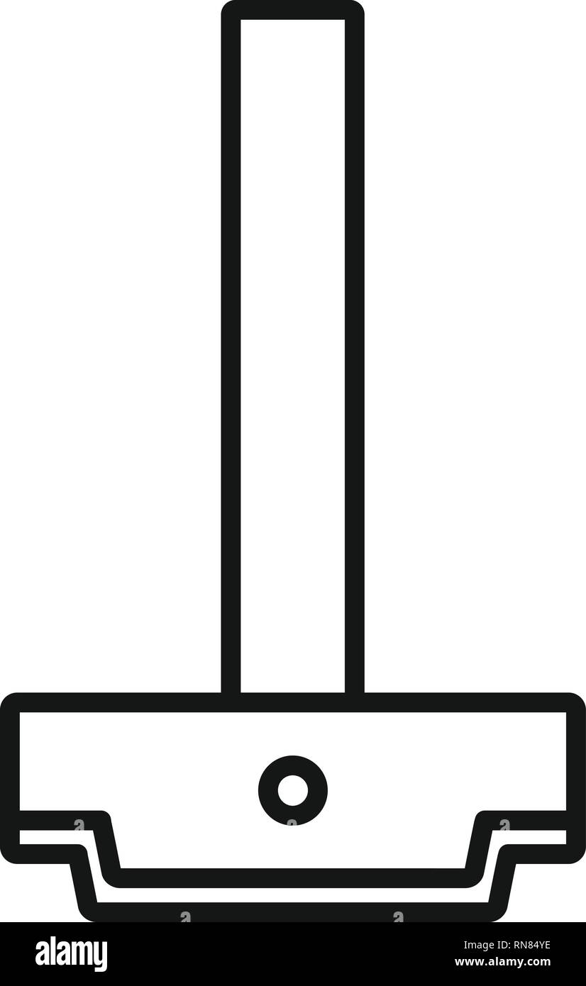 Architect ruler icon. Outline architect ruler vector icon for web ...