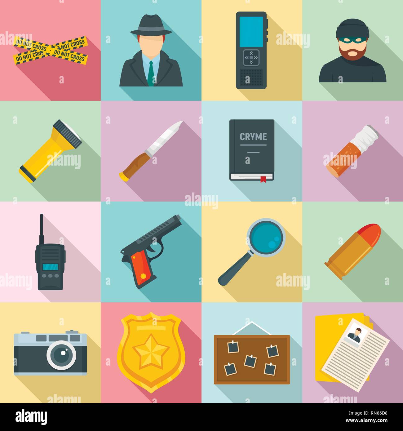 Criminal investigation agency Stock Vector Images - Alamy