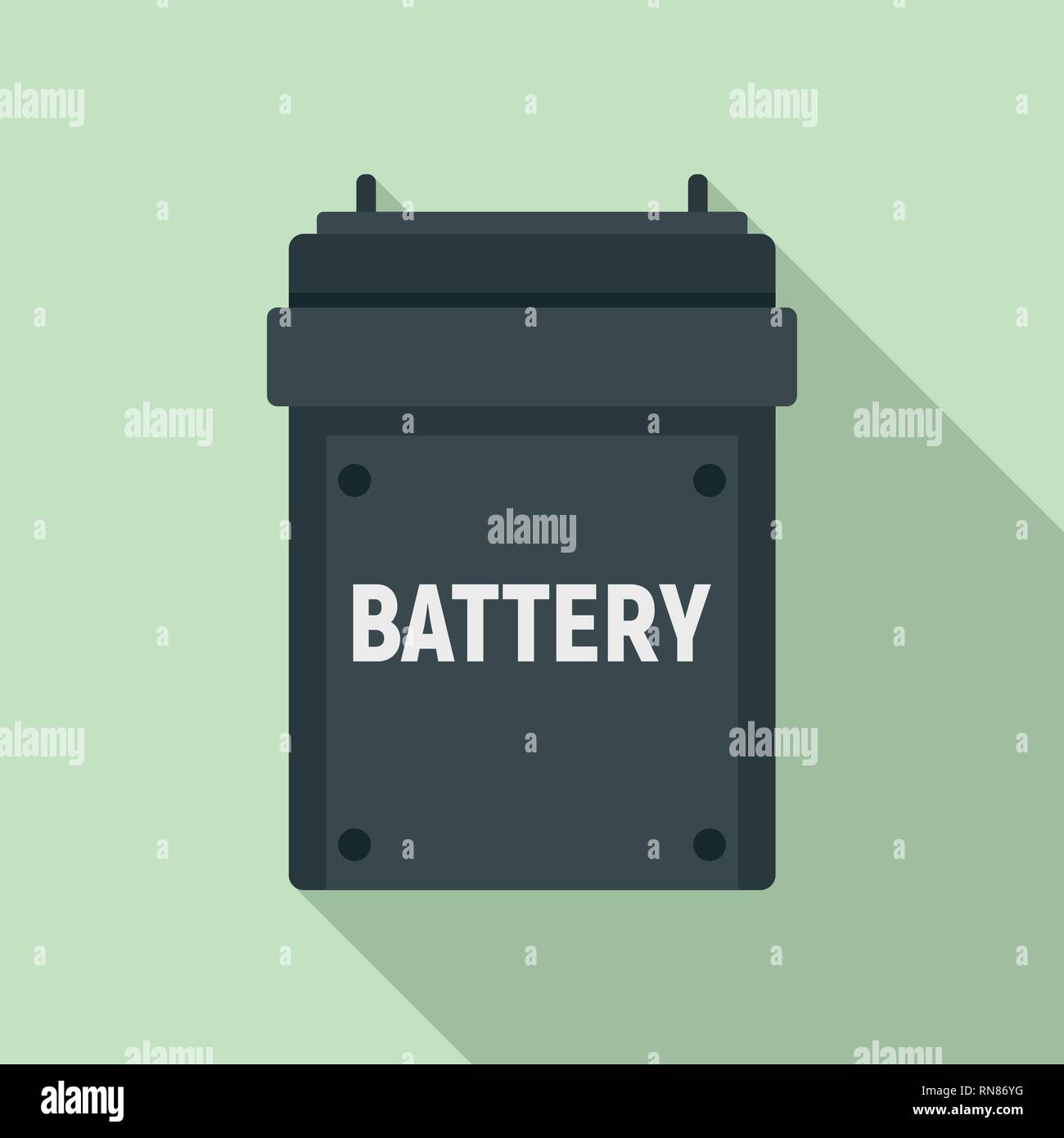 Camera battery icon. Flat illustration of camera battery vector icon ...