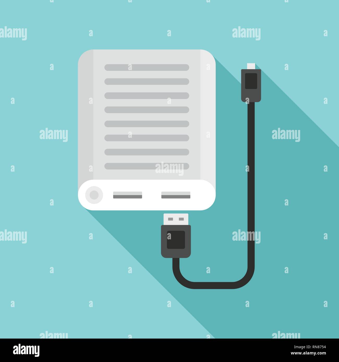 Power bank icon. Flat illustration of power bank vector icon for web ...