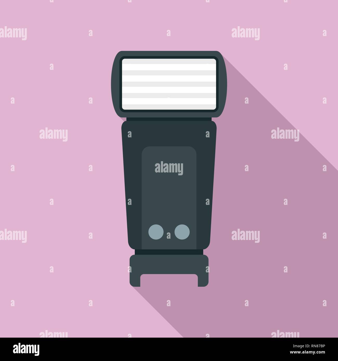 Camera flashlight icon. Flat illustration of camera flashlight vector ...
