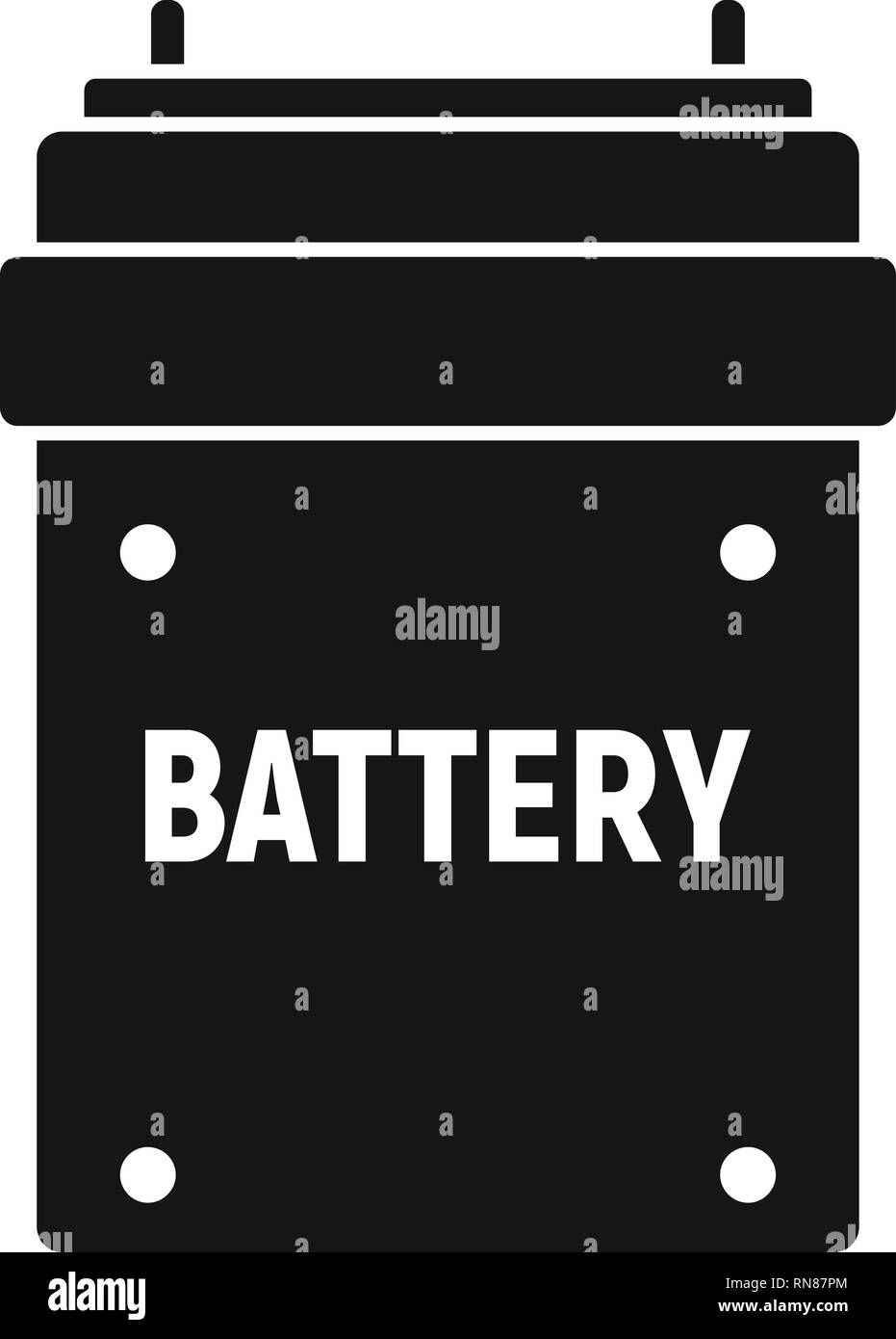 Camera battery icon. Simple illustration of camera battery vector icon ...