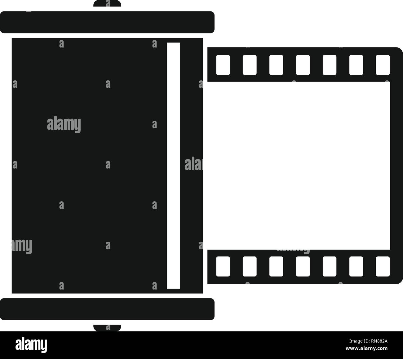 Retro camera film icon. Simple illustration of retro camera film vector ...