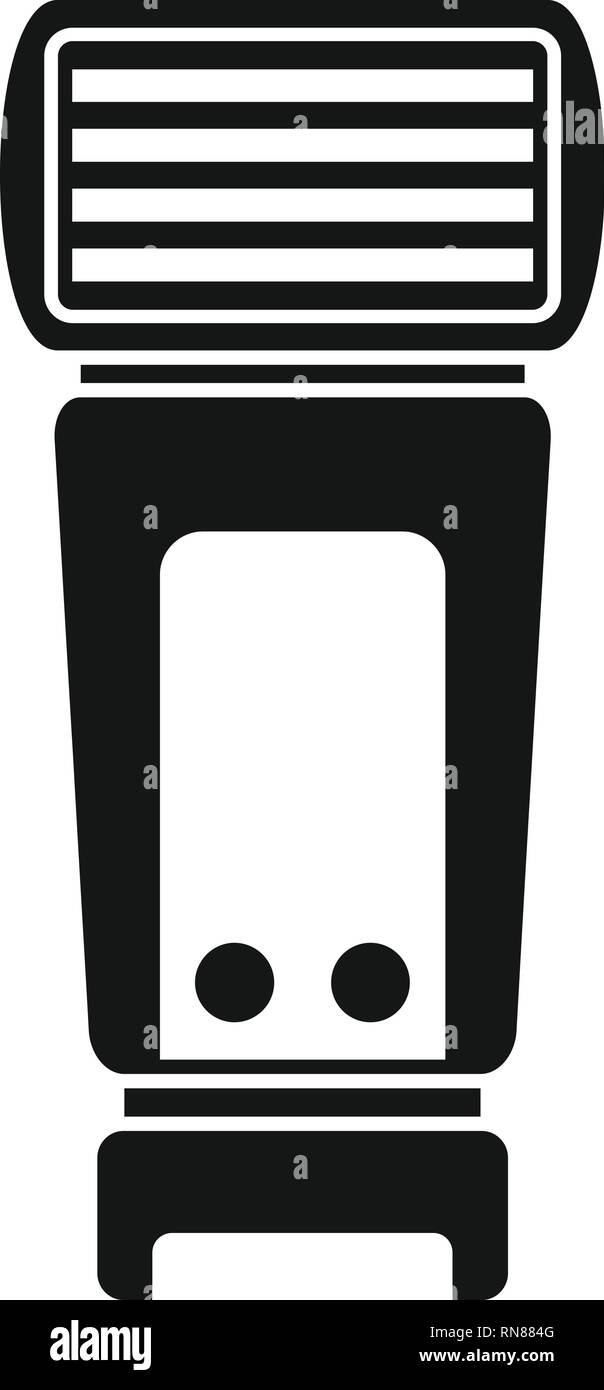 Camera flashlight icon. Simple illustration of camera flashlight vector ...