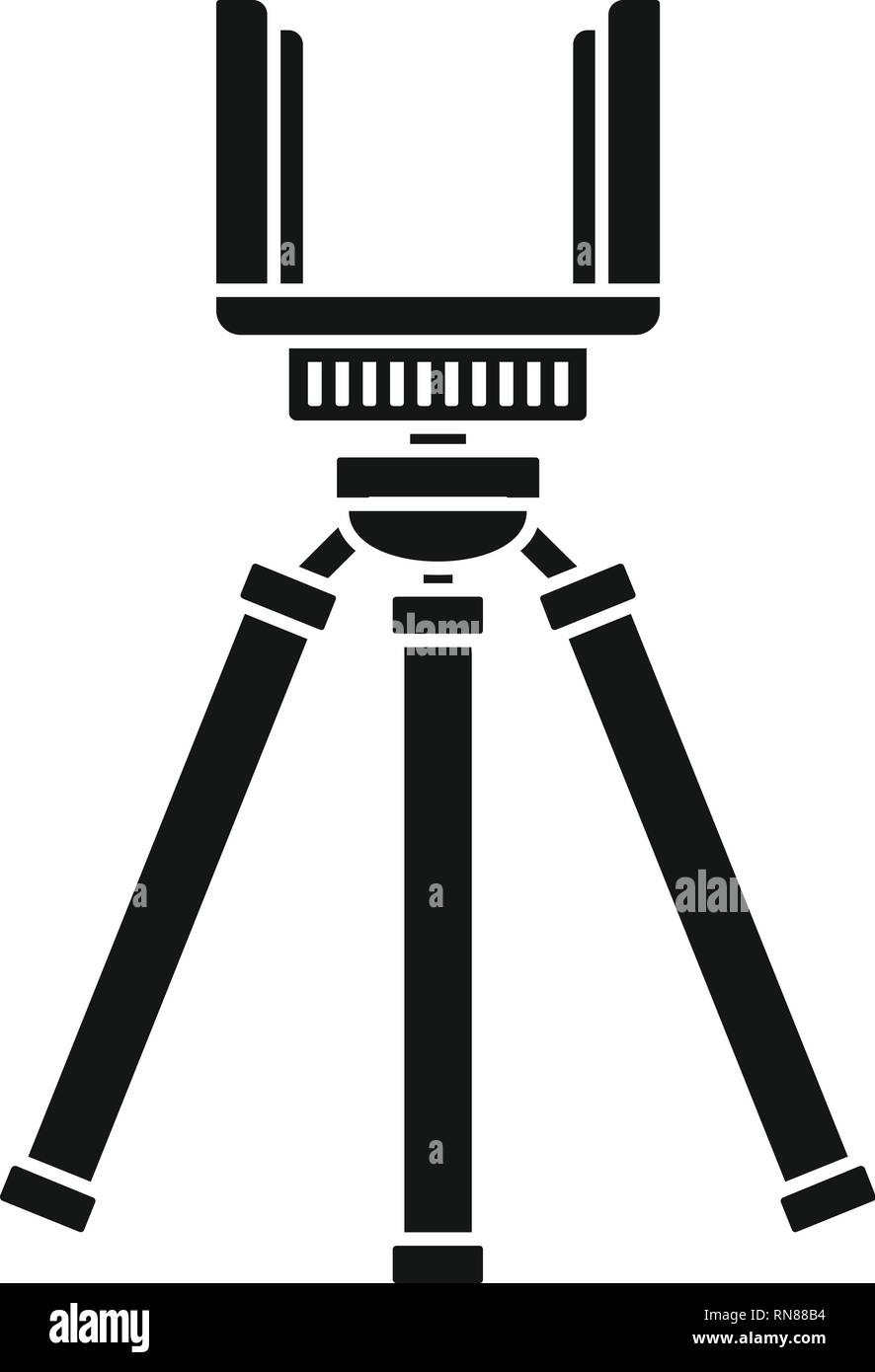 Smartphone tripod icon. Simple illustration of smartphone tripod vector ...